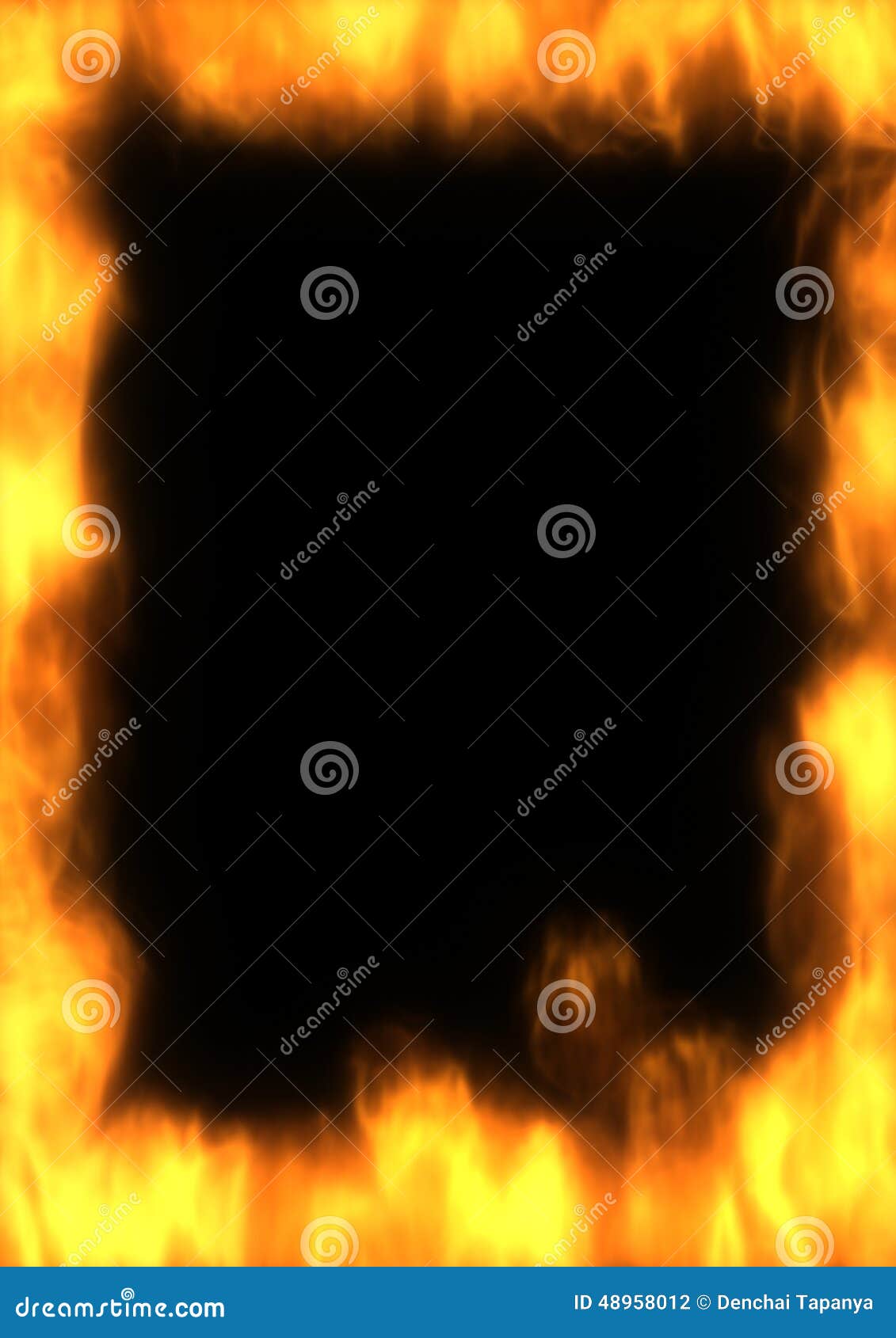 Fire frame stock photo. Image of frame, fire, heat, burn - 48958012