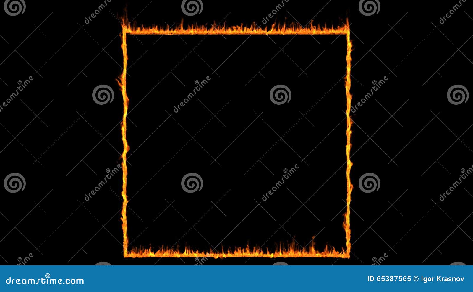 Fire Frame Burning in Looped Animation. HD 1080 Stock Video - Video of ...