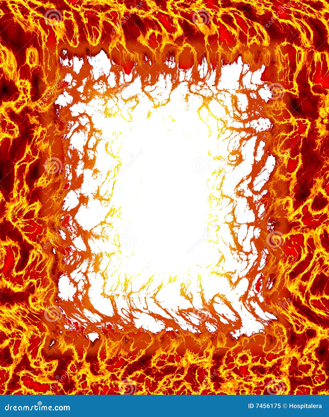 Fire Frames White Royalty Free Stock Photo - Image: 7456175