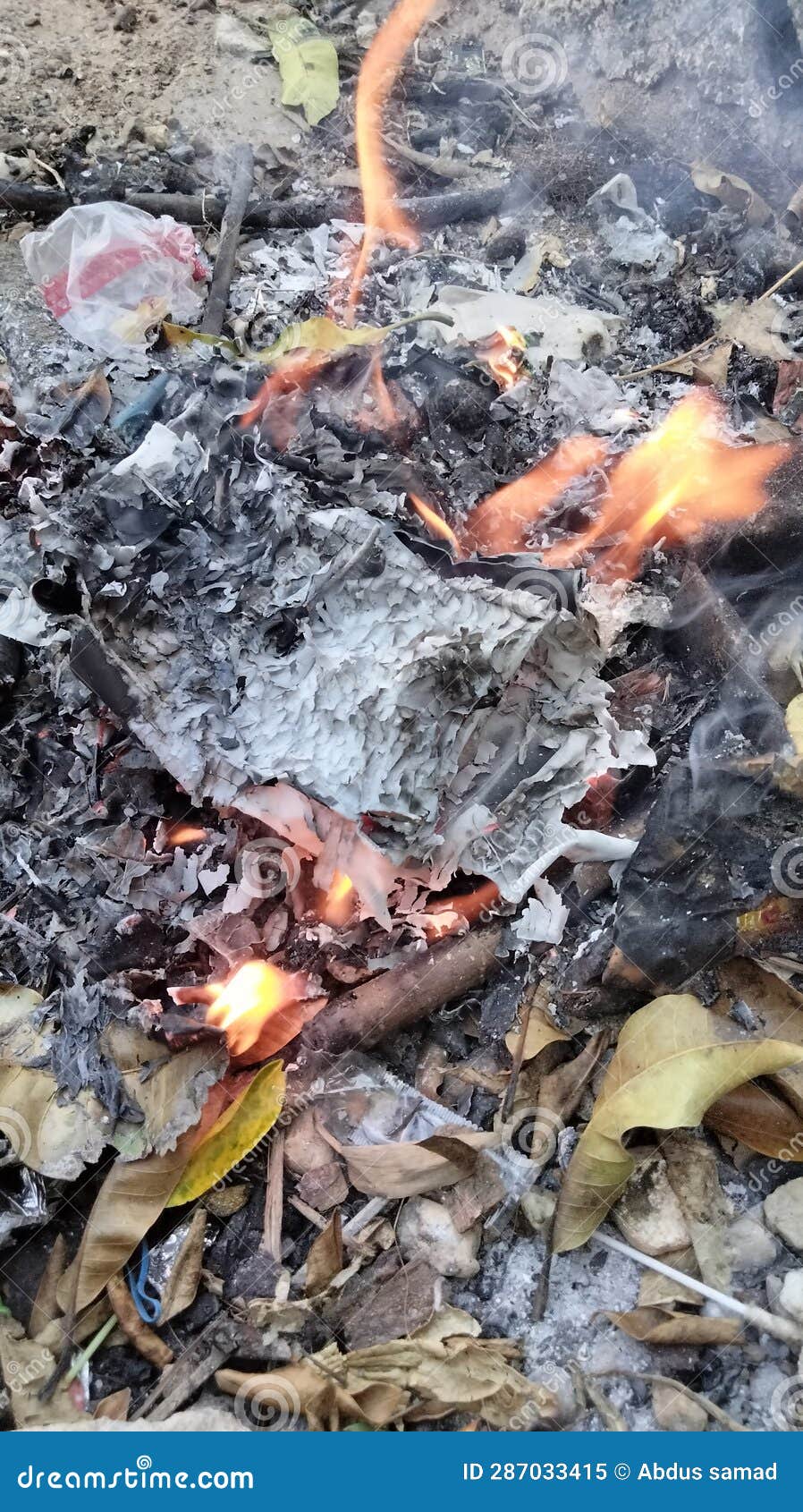 Fire is a Fuel that Causes the Release of Heat and Light Stock Image ...