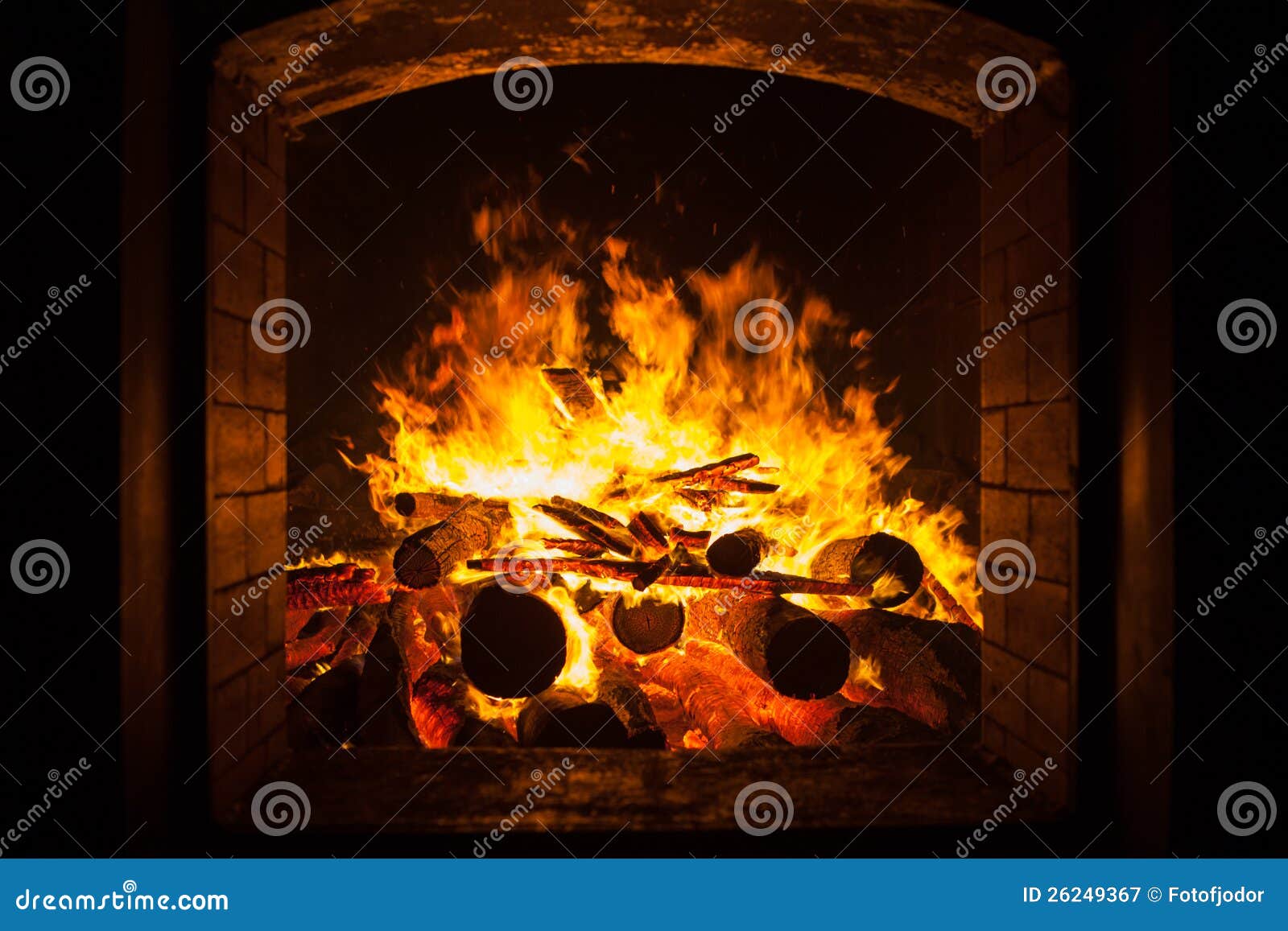 Fire in furnace stock image. Image of yellow, energy - 26249367