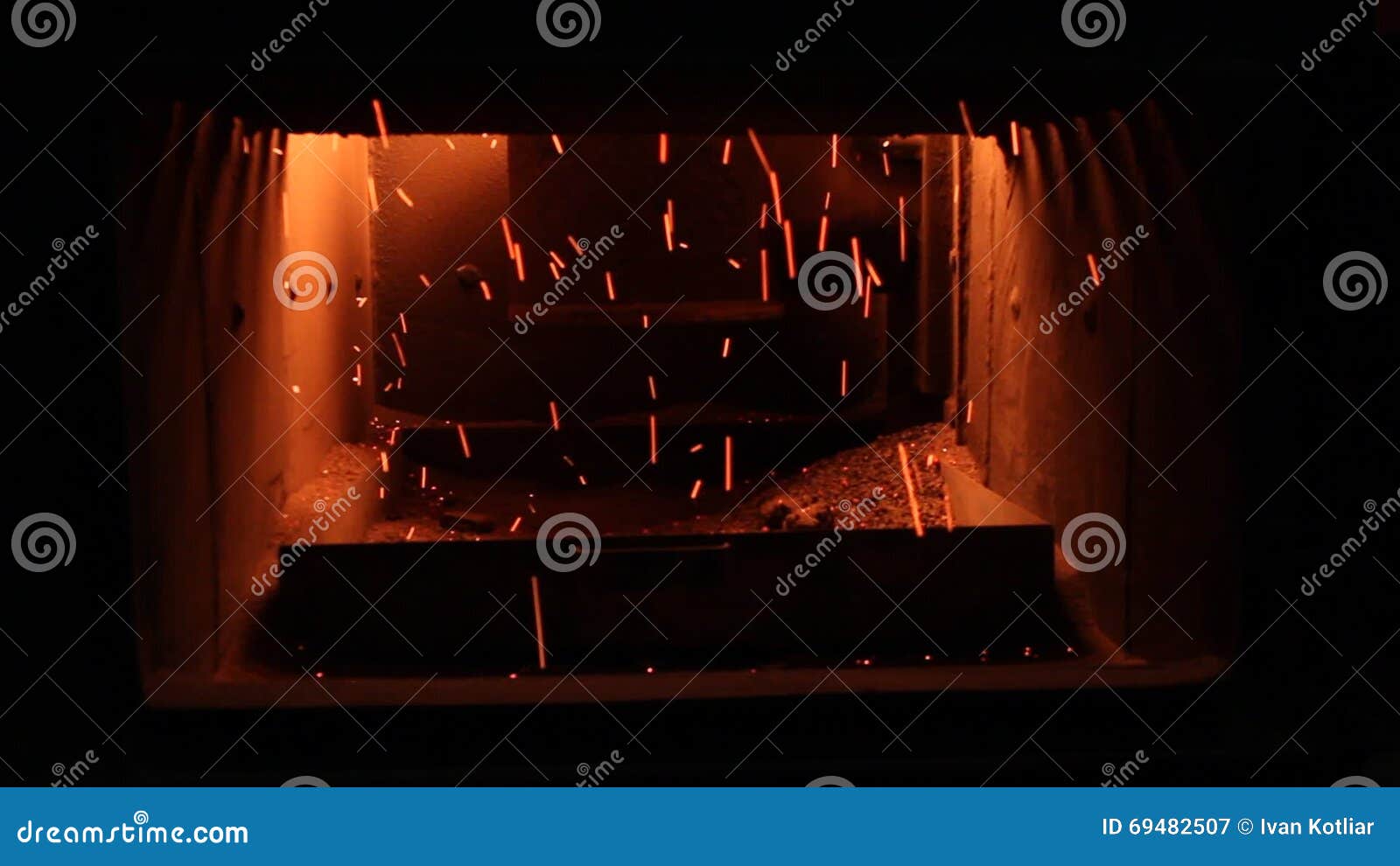 The Fire in the Furnace. Heating System Stock Video - Video of cook ...