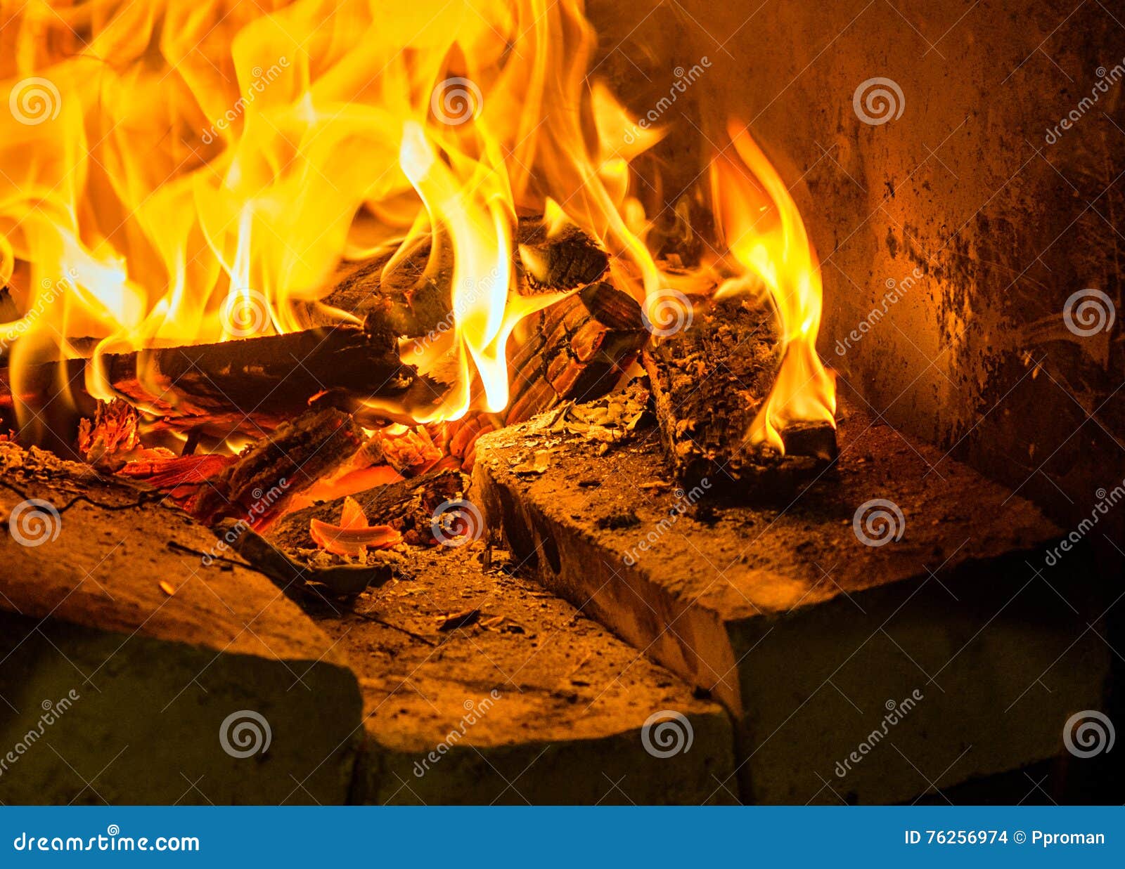 Fire from the furnace stock photo. Image of graphics - 76256974