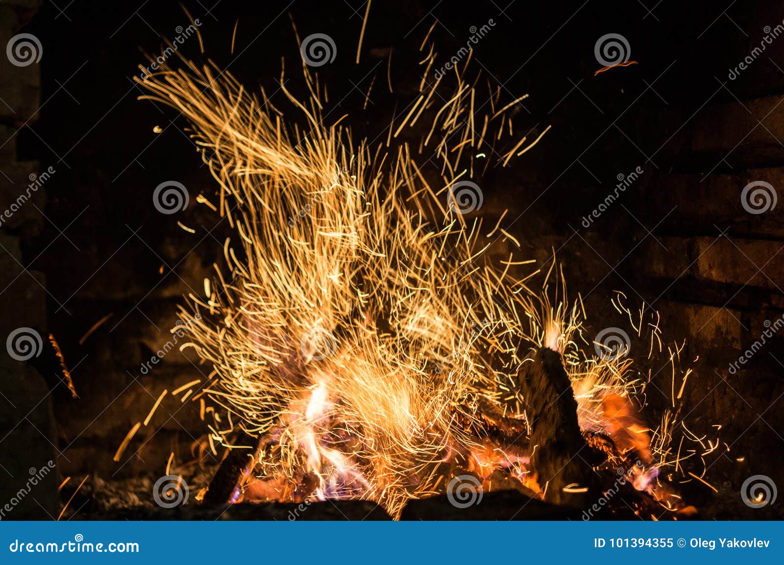 The fire in the furnace stock image. Image of color - 101394355