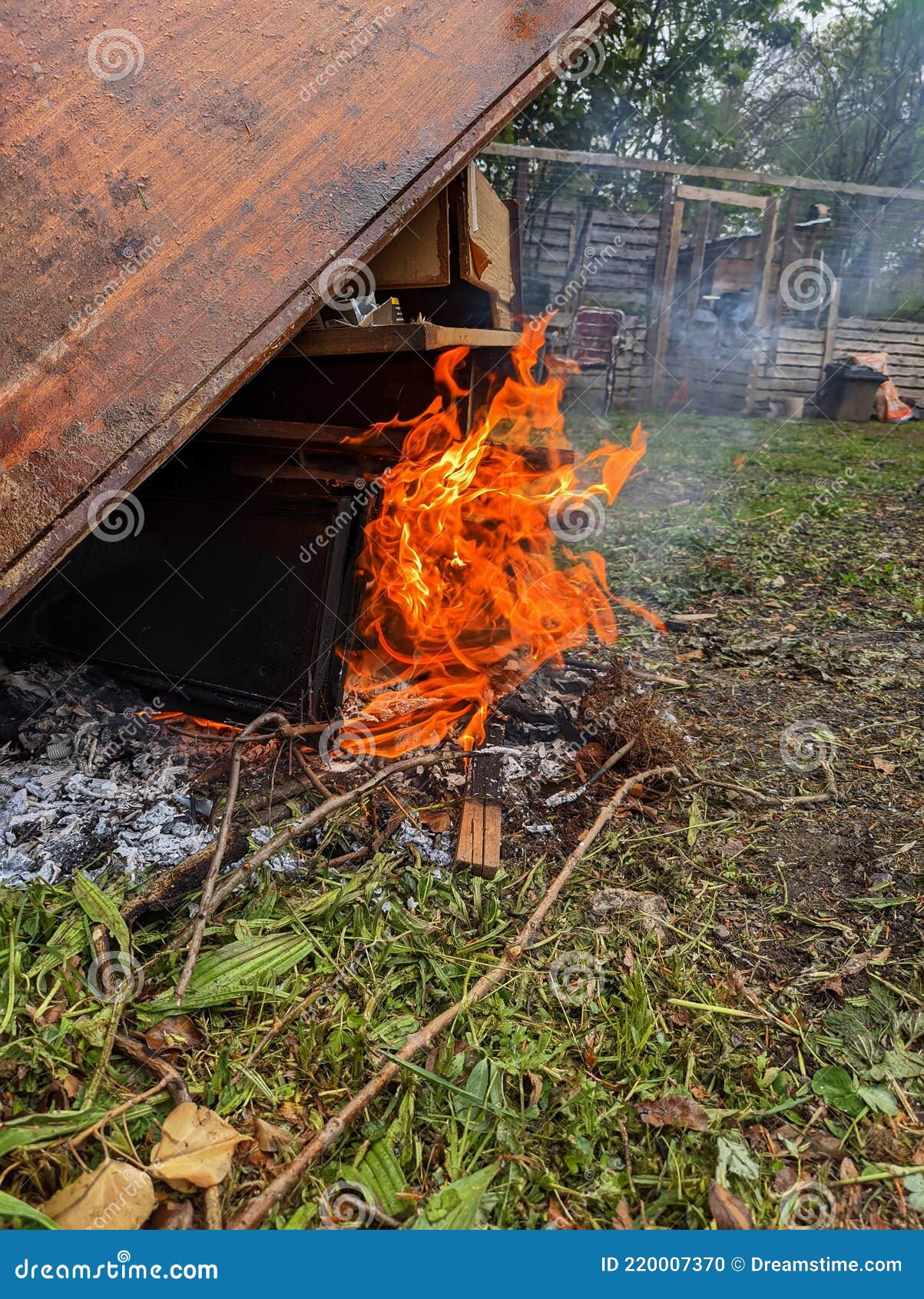 Fire garden of Namur stock photo. Image of woodland - 220007370