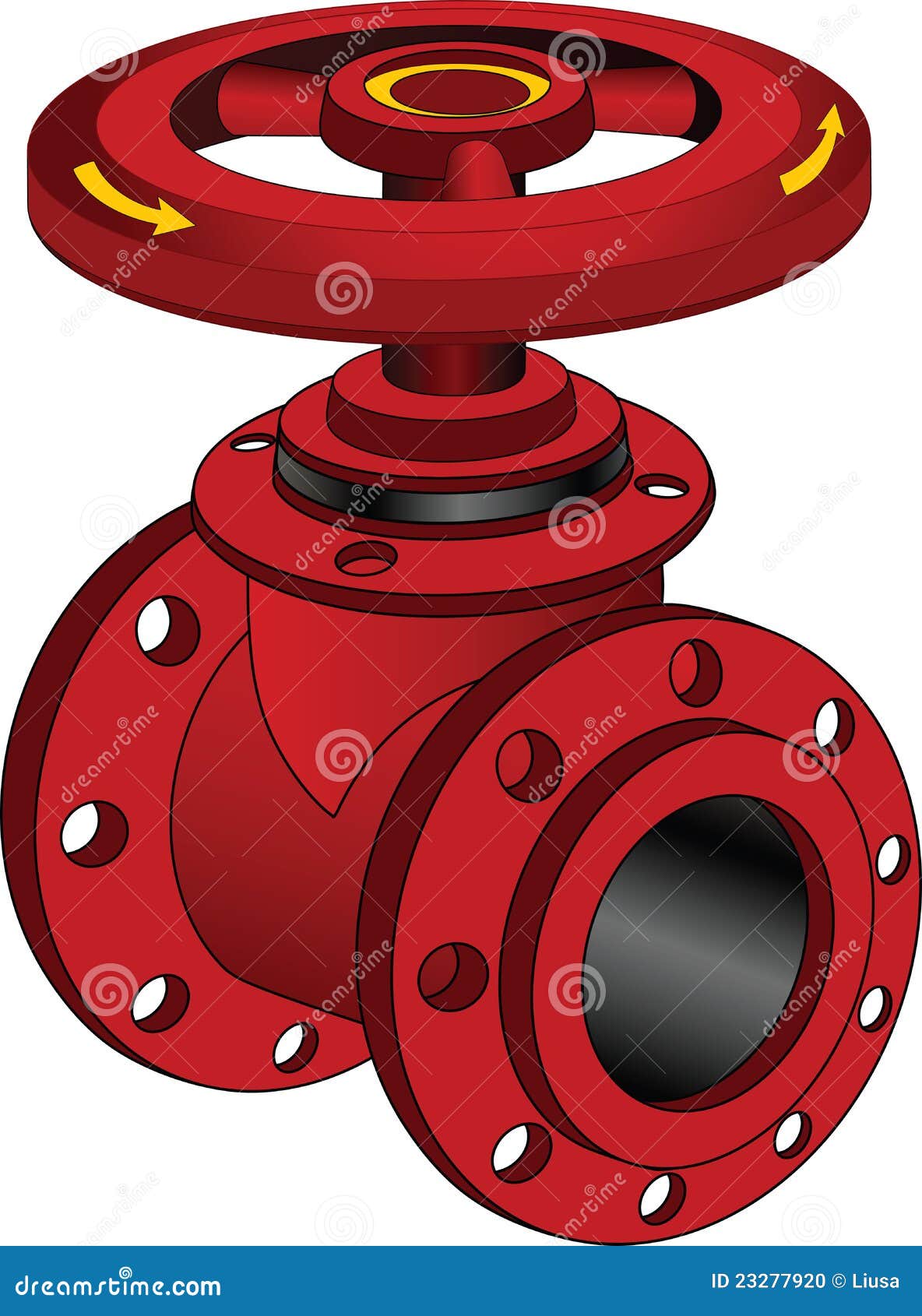 Fire Gate Valve stock vector. Illustration of arrow, iron - 23277920