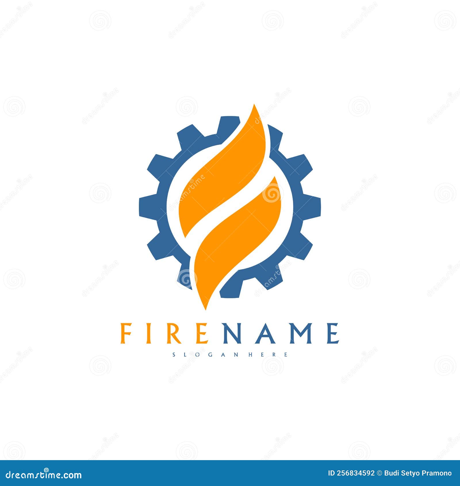 Fire Gear Logo Designs Vector, Fire Industry Logo Template Stock ...