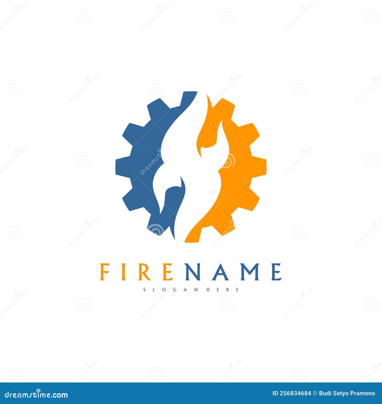 Fire Gear Logo Designs Vector, Fire Industry Logo Template Stock ...