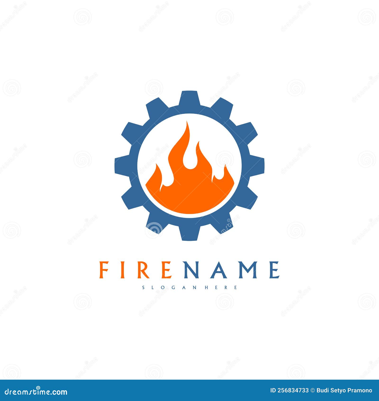 Fire Gear Logo Designs Vector, Fire Industry Logo Template Stock ...