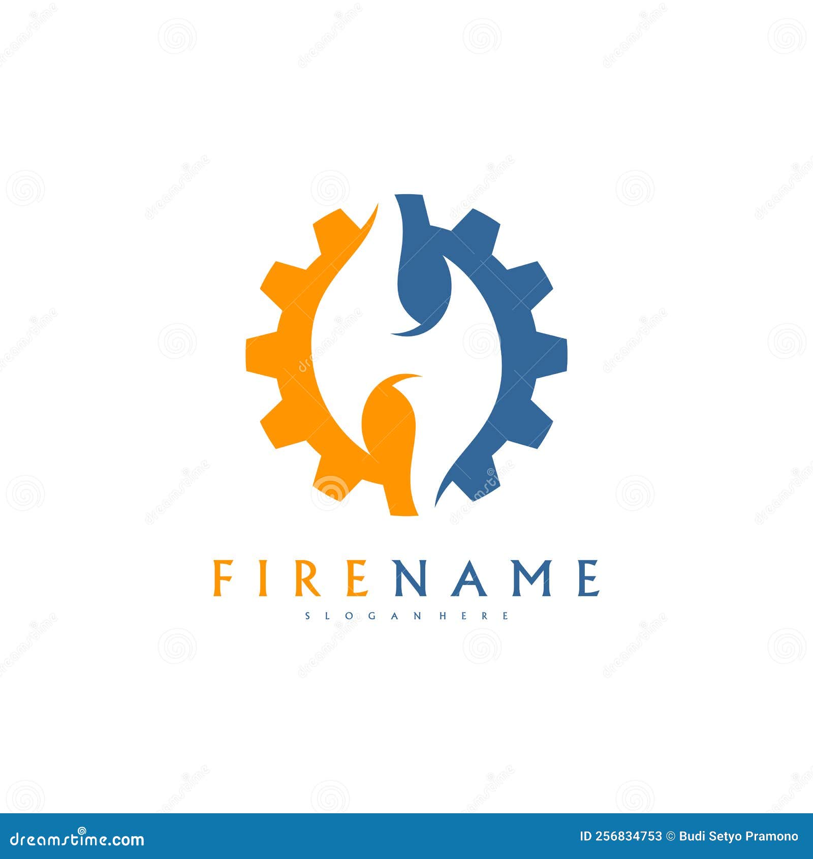 Fire Gear Logo Designs Vector, Fire Industry Logo Template Stock ...
