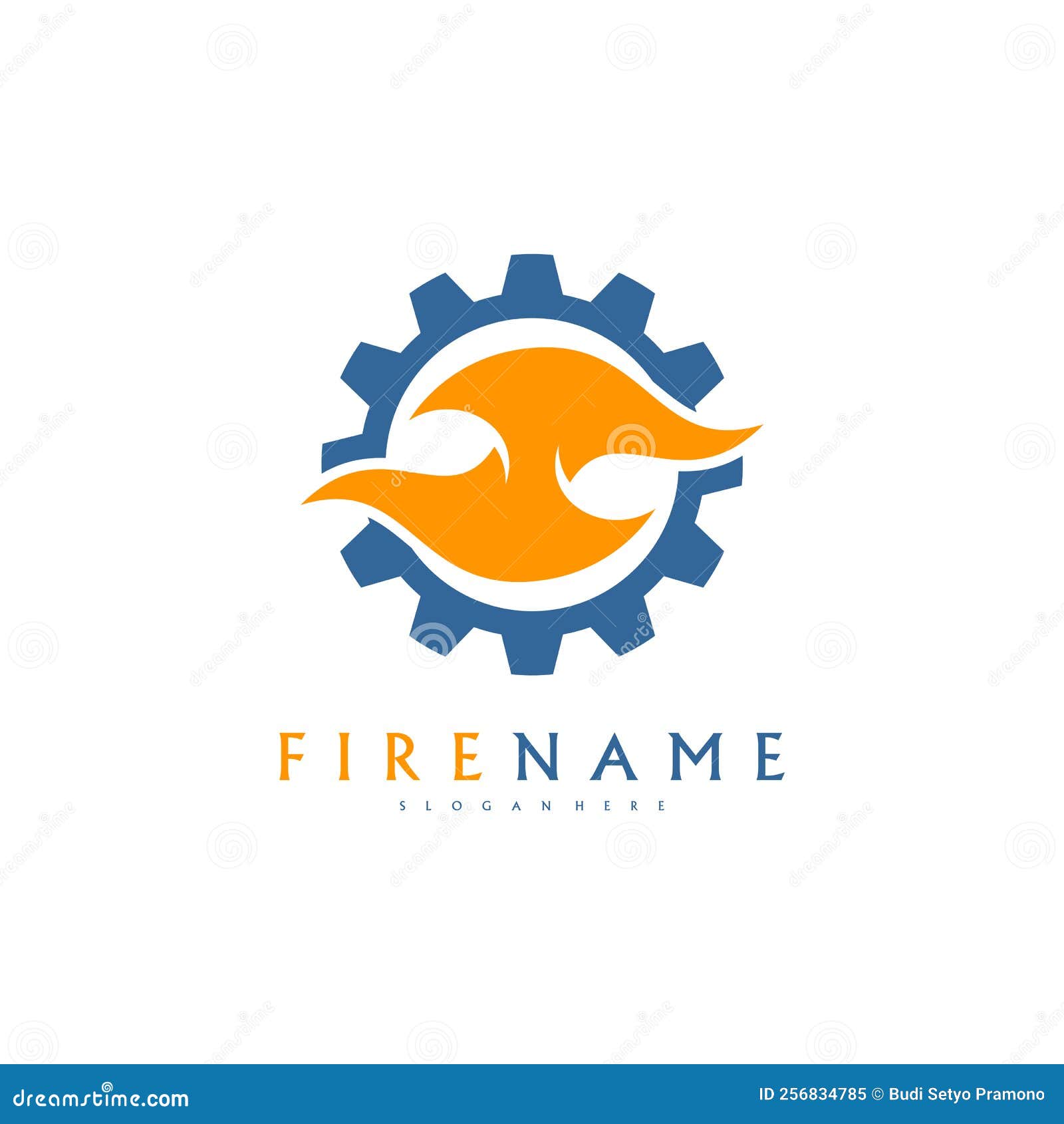 Fire Gear Logo Designs Vector, Fire Industry Logo Template Stock ...