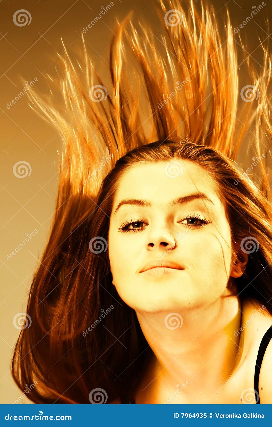 Fire Girl stock image. Image of show, romantic, girl, face - 7964935