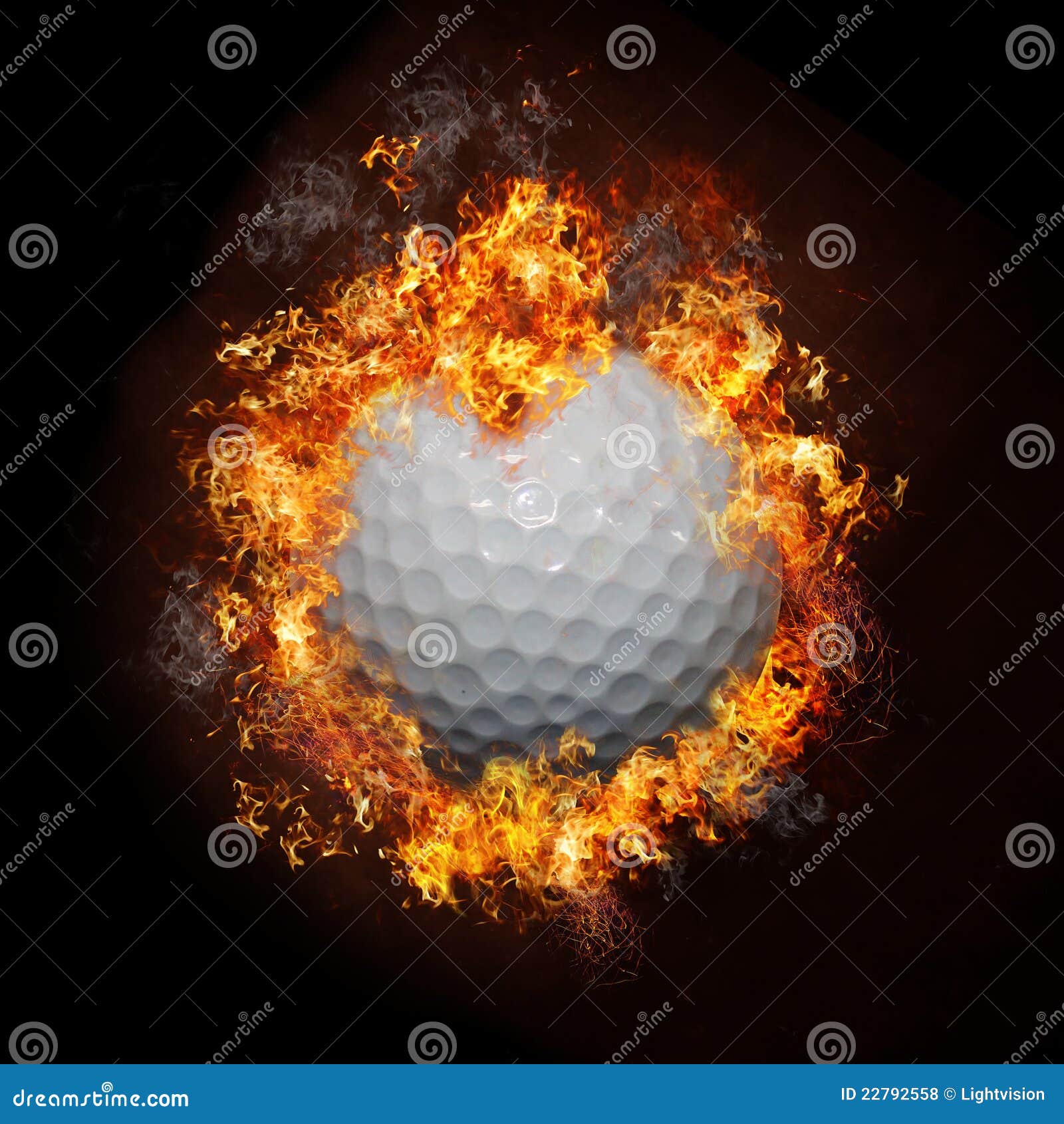 Fire Golf Ball stock photo. Image of golf, game, backdrop - 22792558