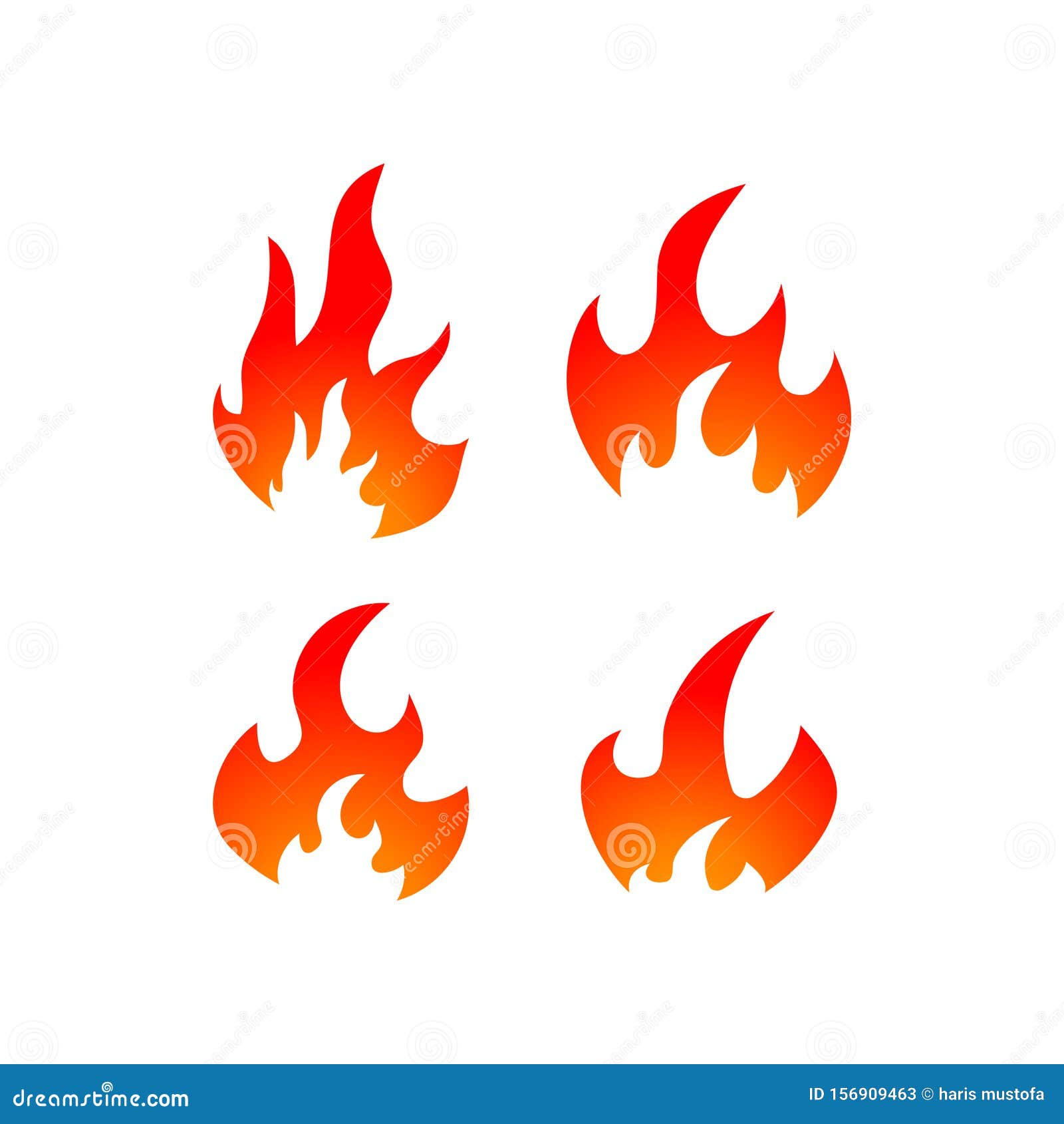 Fire Graphic Design Template Vector Isolated Illustration Stock Vector ...