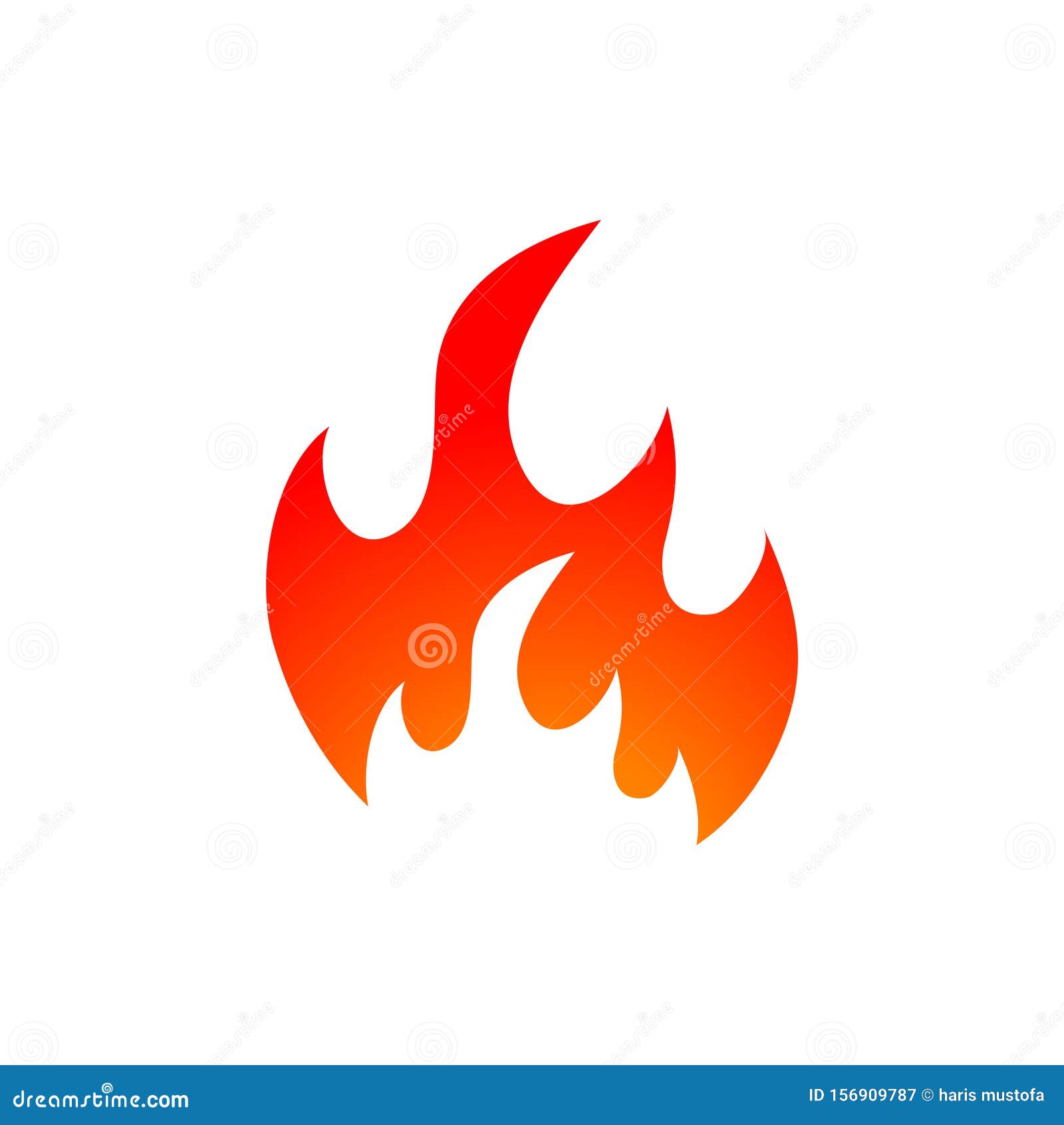Fire Graphic Design Template Vector Isolated Illustration Stock Vector ...
