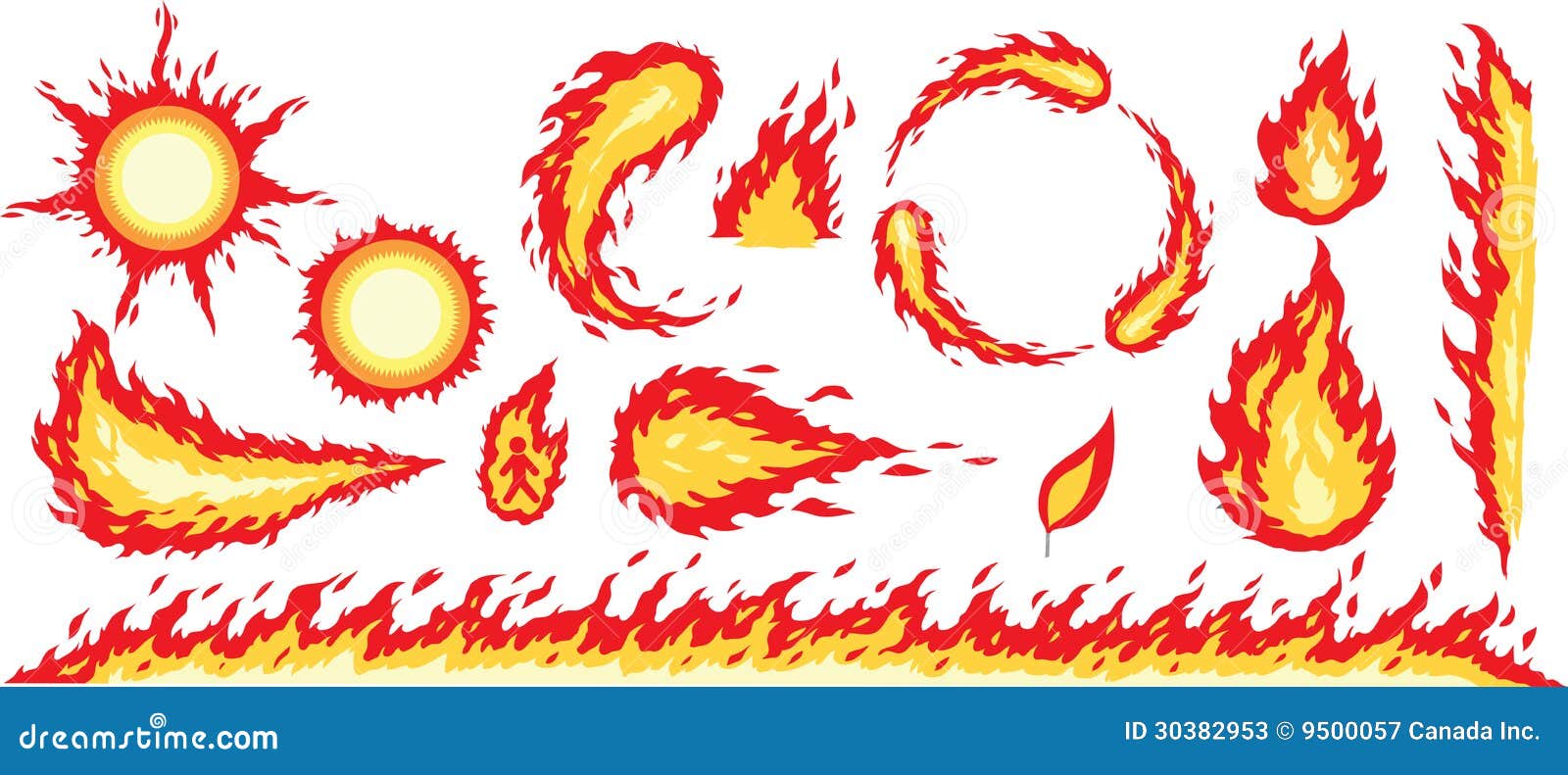 Fire graphics stock vector. Illustration of flare, circular - 30382953