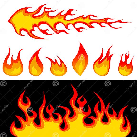 Fire graphics vector stock vector. Illustration of rocket - 5999114