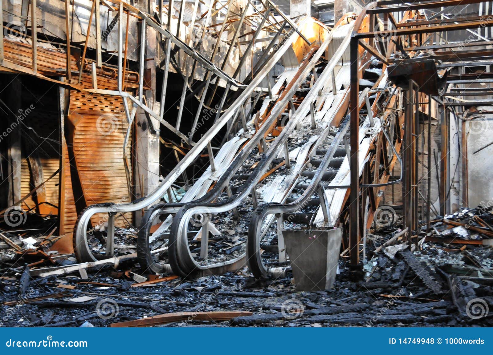 Fire Gutted Mall and Cinema in Bangkok Editorial Stock Photo - Image of ...