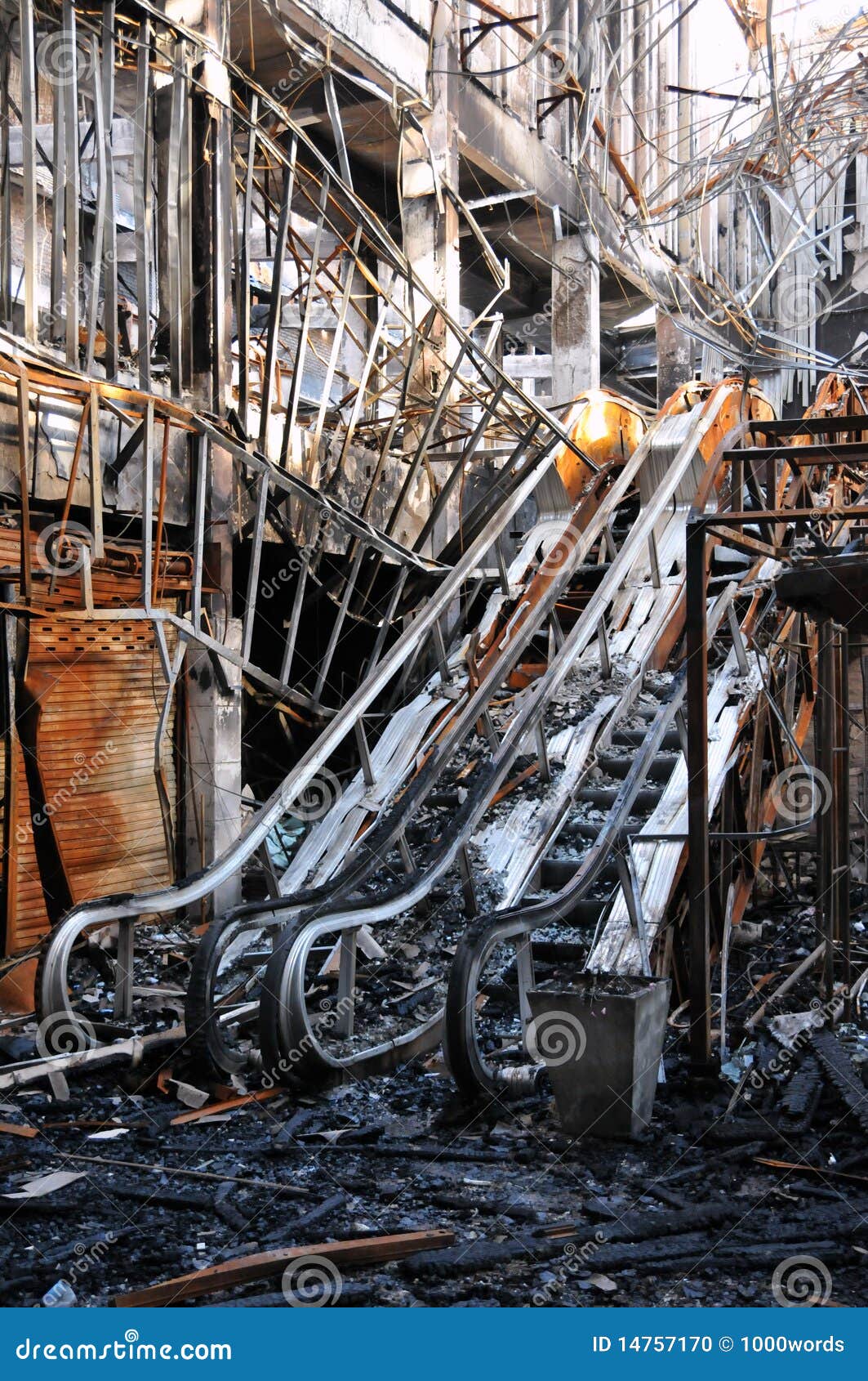 Fire Gutted Mall and Cinema in Bangkok Editorial Image - Image of ...