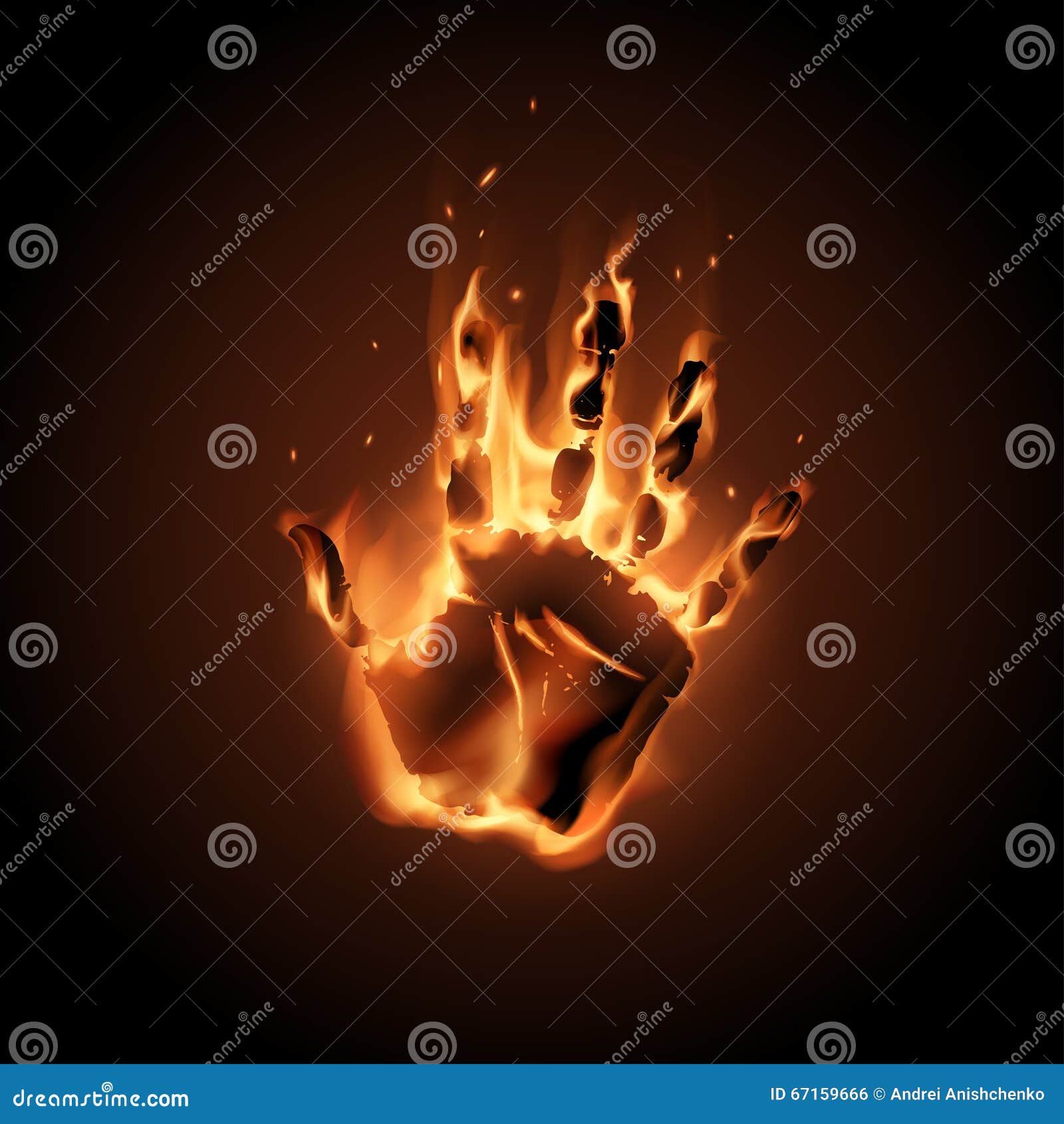 Fire Ant. Hand Drawing Realistic Illustration. Royalty-Free Stock Image ...