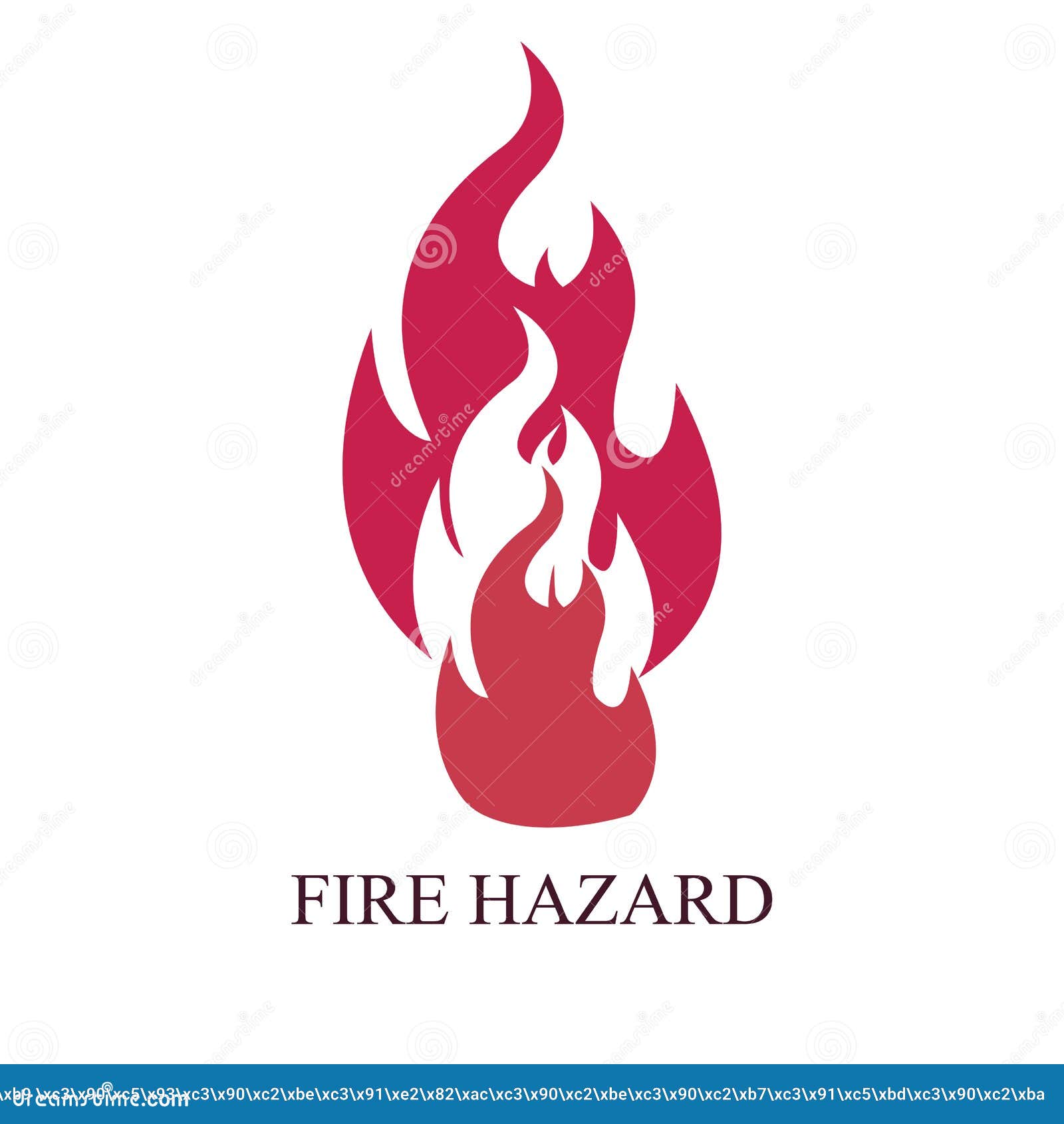 Fire Hazard Icon, Vector Illustration Stock Vector - Illustration of ...