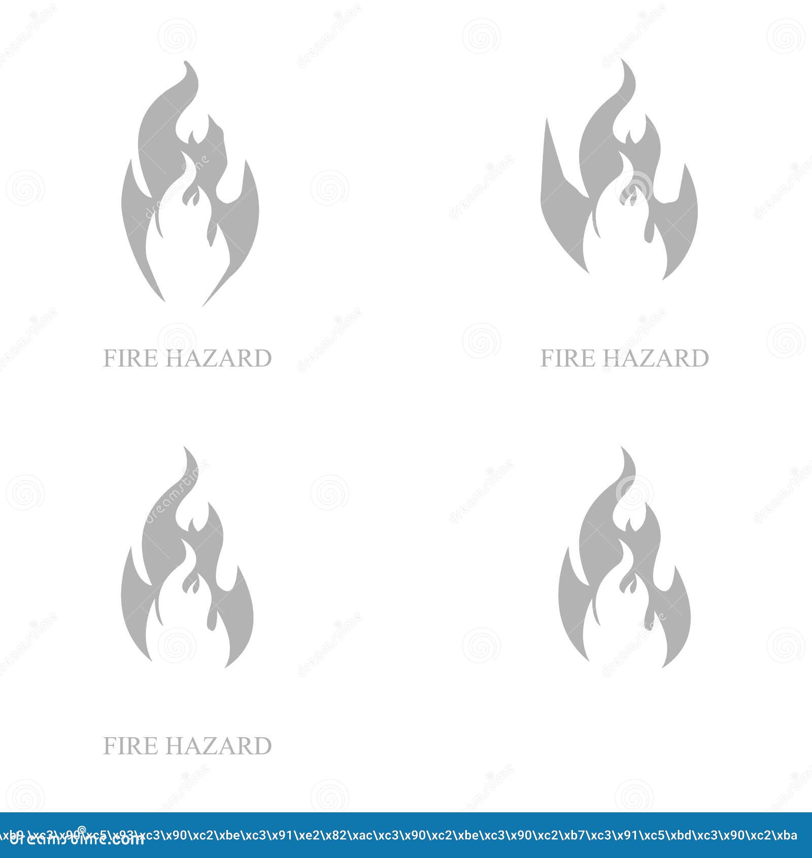 Fire Hazard Icon, Vector Illustration Stock Vector - Illustration of ...
