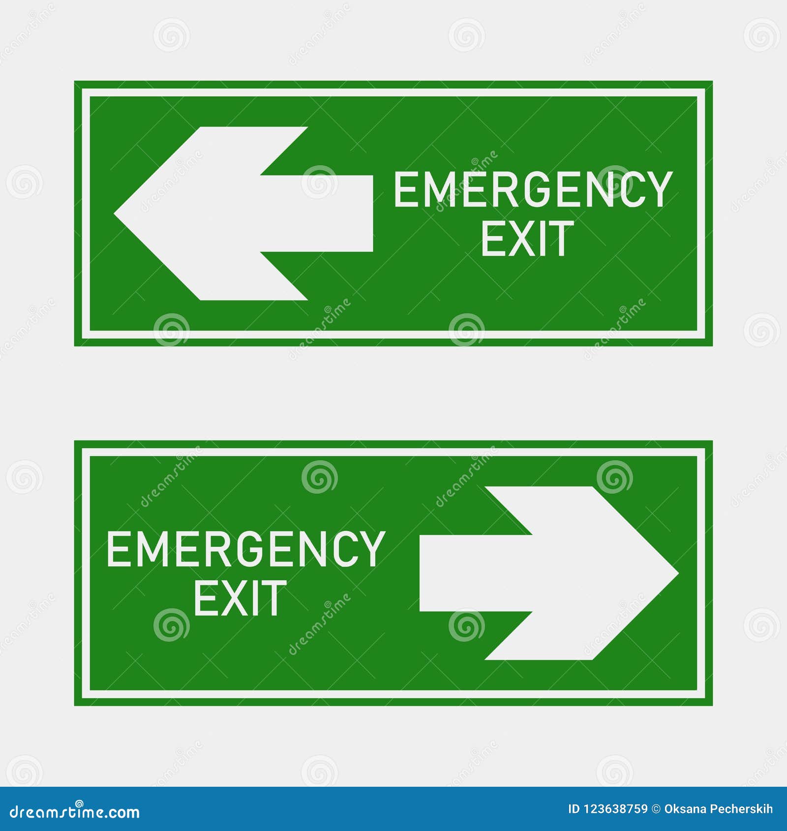 Fire Hazard. Route of Evacuation Vector Icon. the Evacuation Icon ...