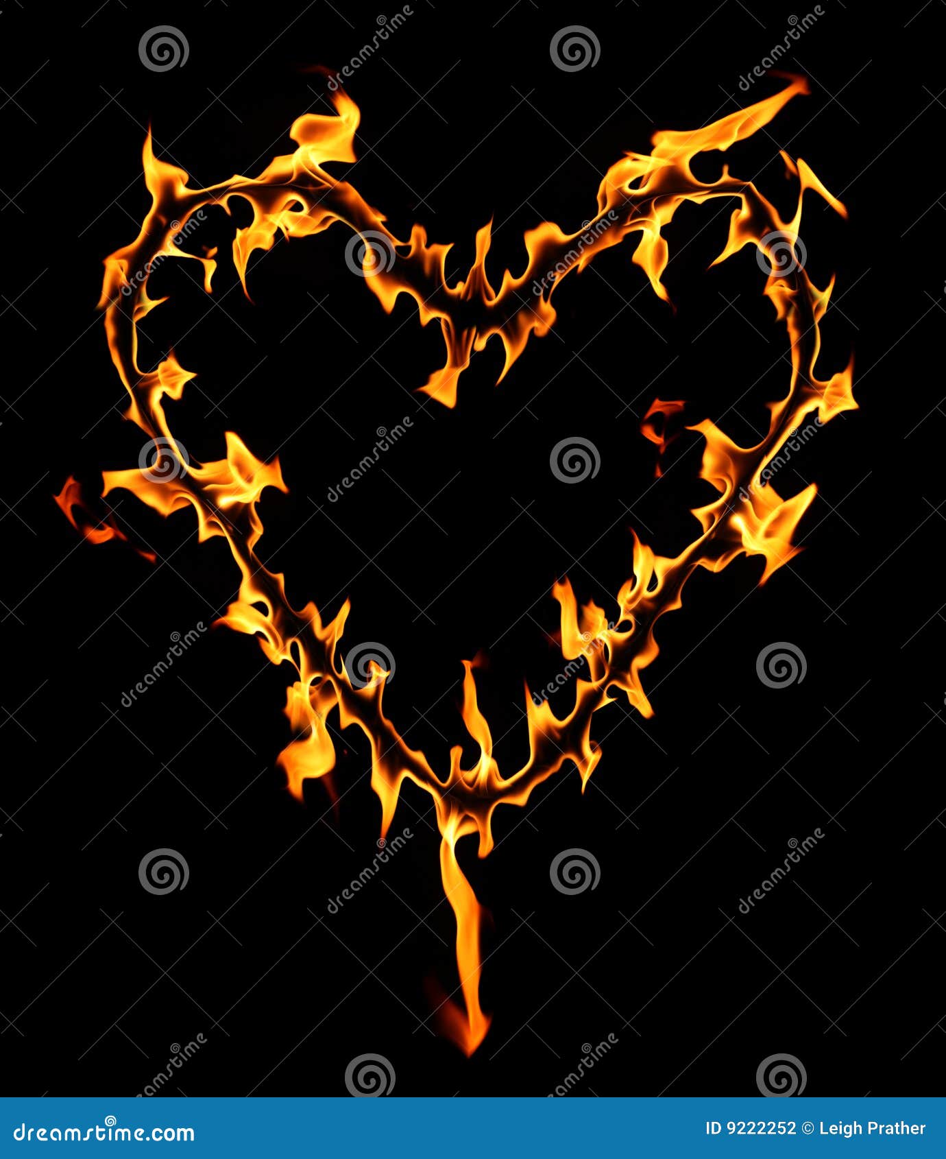 Fire heart stock illustration. Illustration of element - 9222252