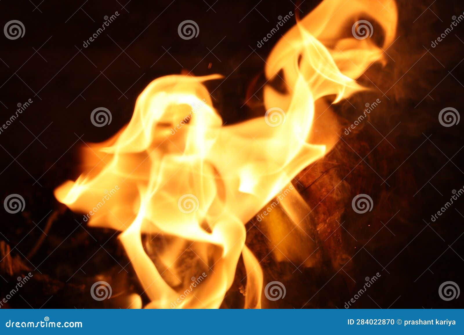 Fire - Hidden Monster in Flame Stock Photo - Image of event, monster ...