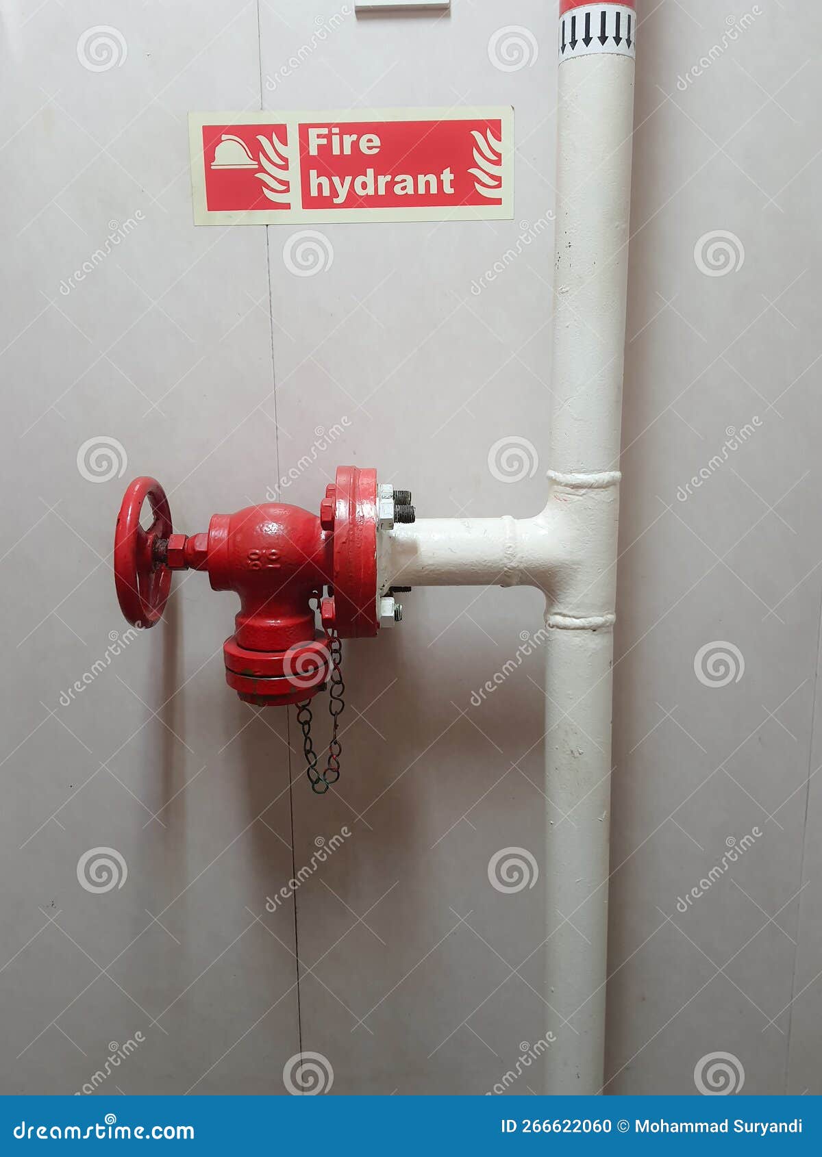 Fire Hidrant Inside DP3 Vessel for Emergency Use only Stock Photo ...