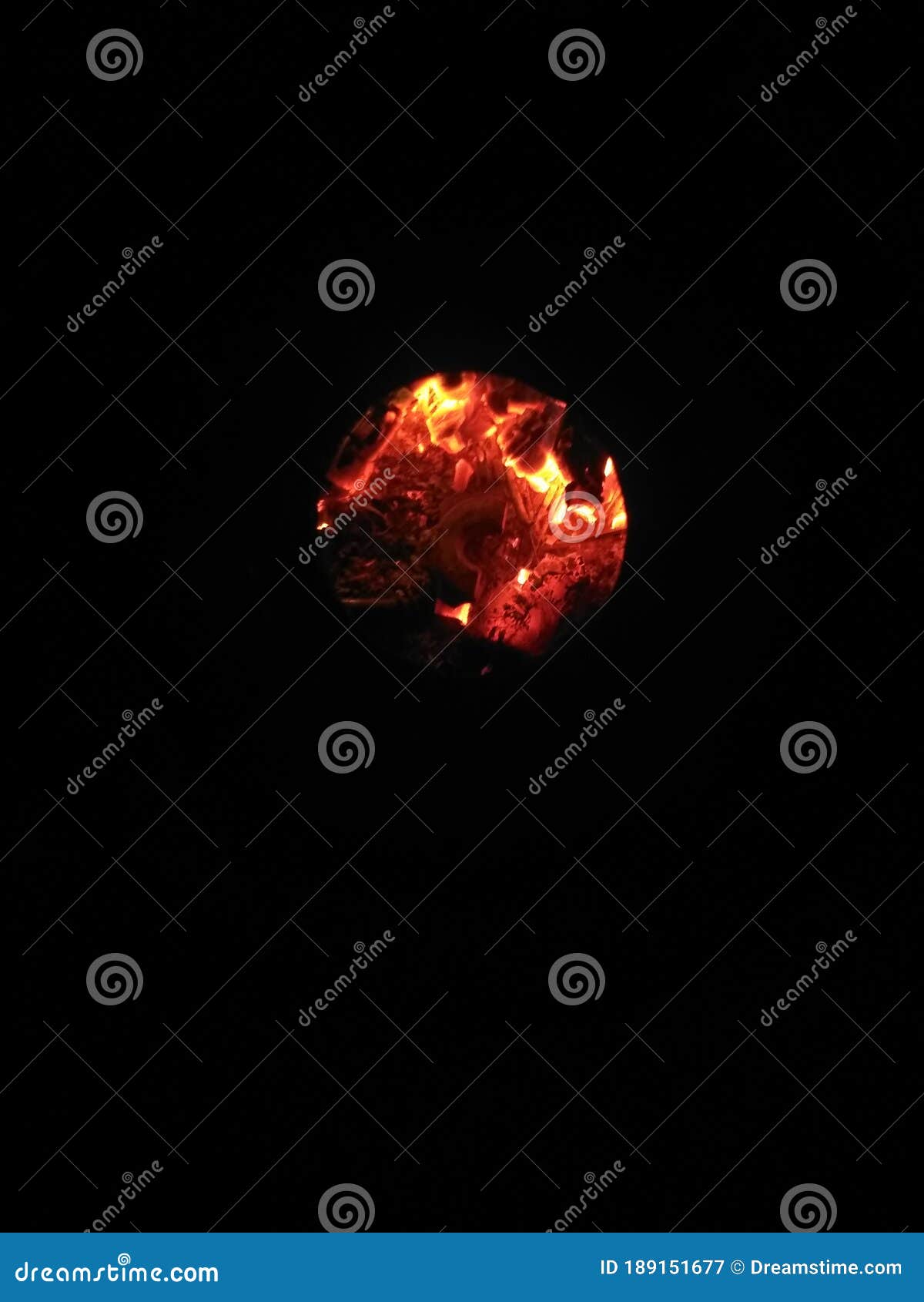 Fire in the hole stock image. Image of hole, bonfire - 189151677