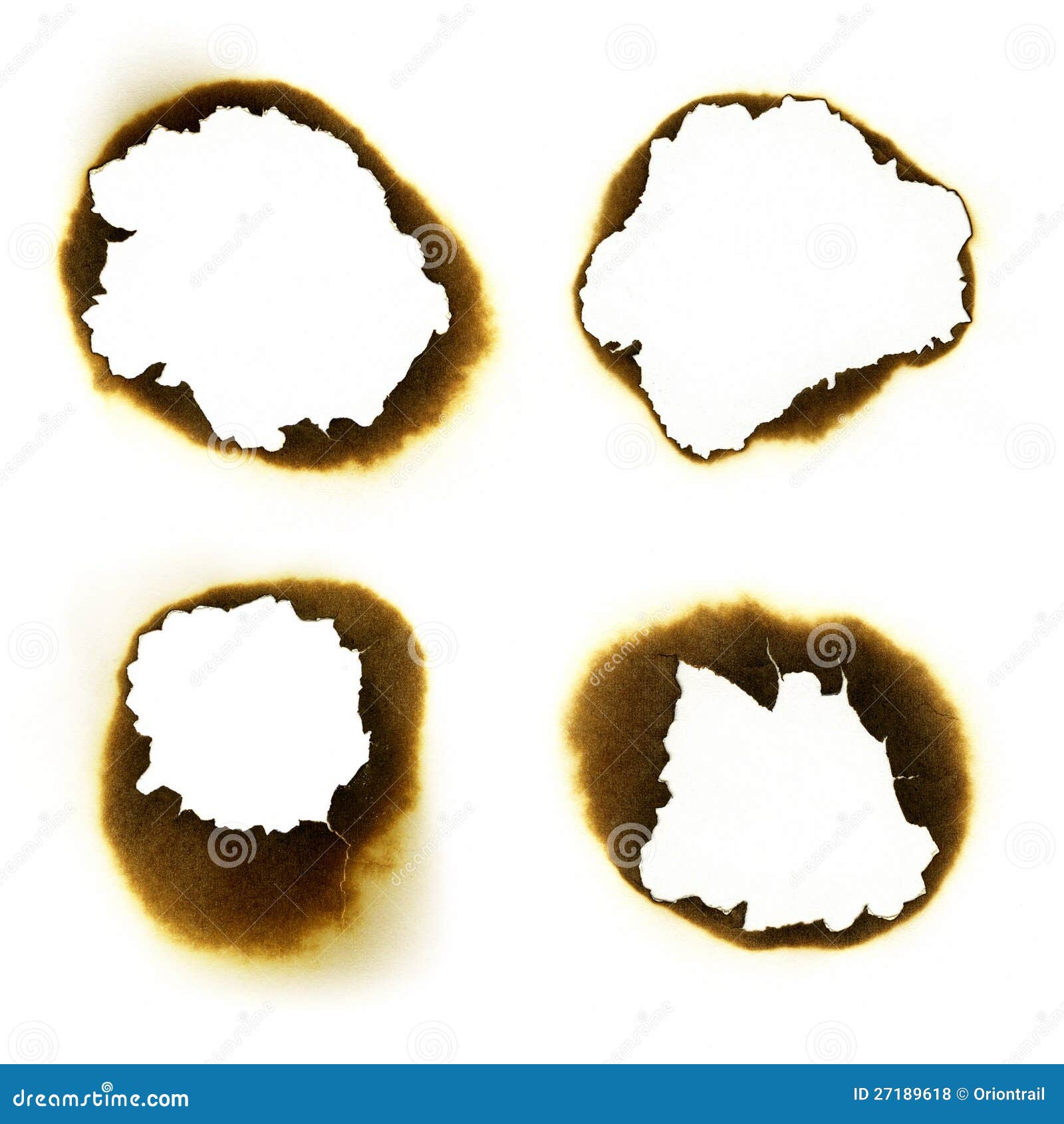 Fire holes in white paper stock photo. Image of edge - 27189618