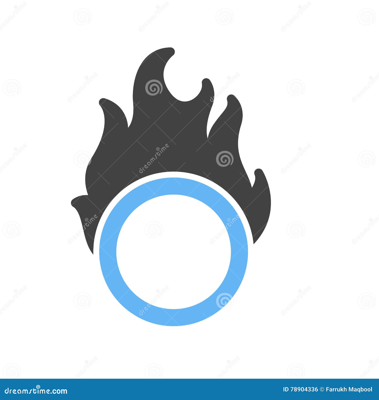Fire Hoop stock vector. Illustration of talent, ring - 78904336