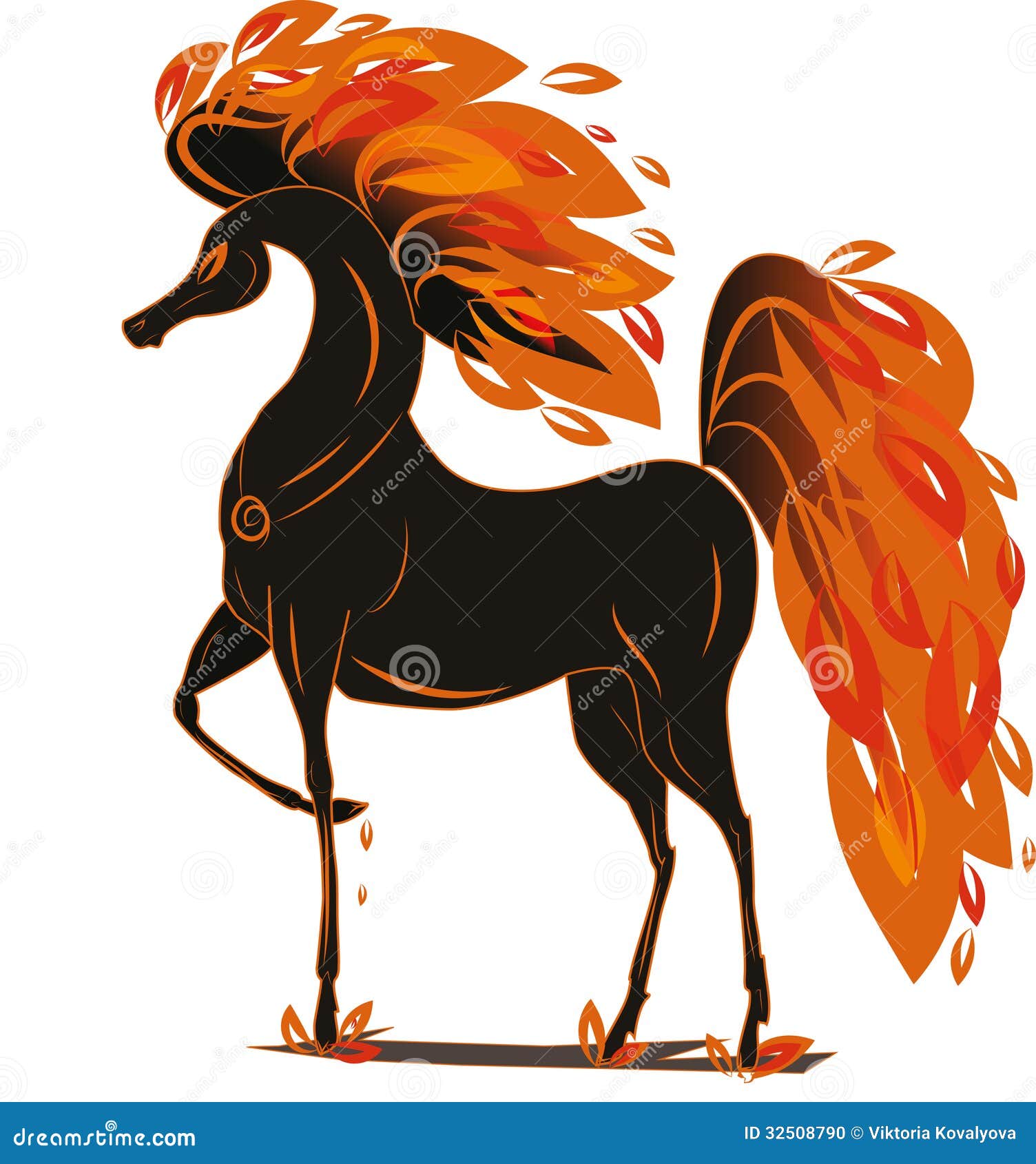 Vector Graphics Fire Horse Stock Illustrations – 13 Vector Graphics ...