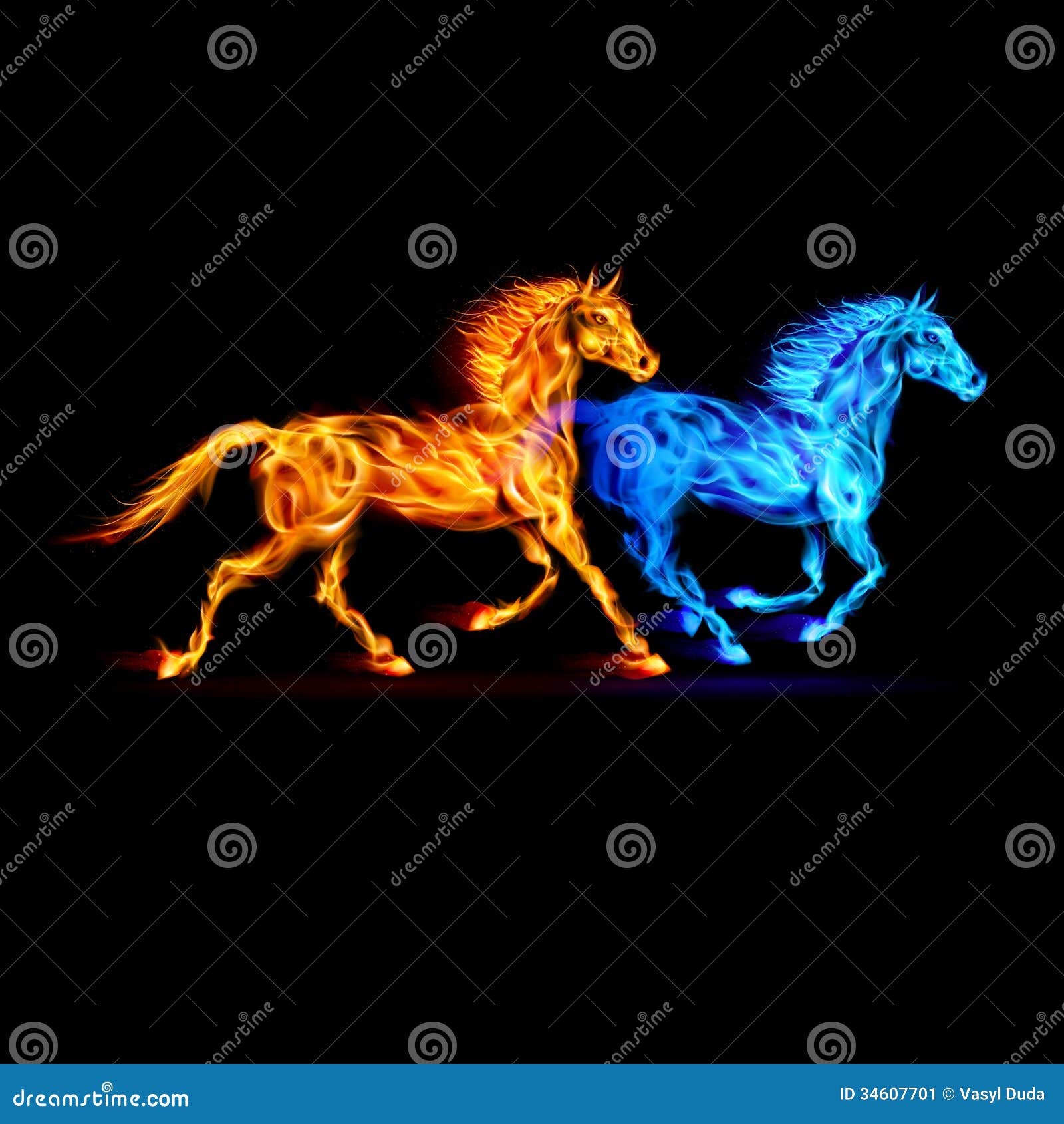Fire Horses Art Stock Illustrations – 79 Fire Horses Art Stock ...