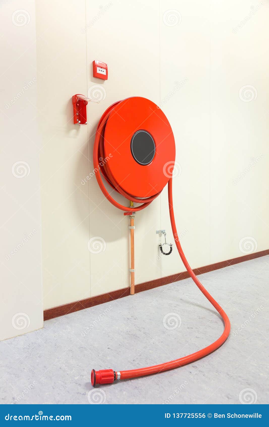 Fire Hose in Building for Fire Fighting Stock Photo - Image of help ...