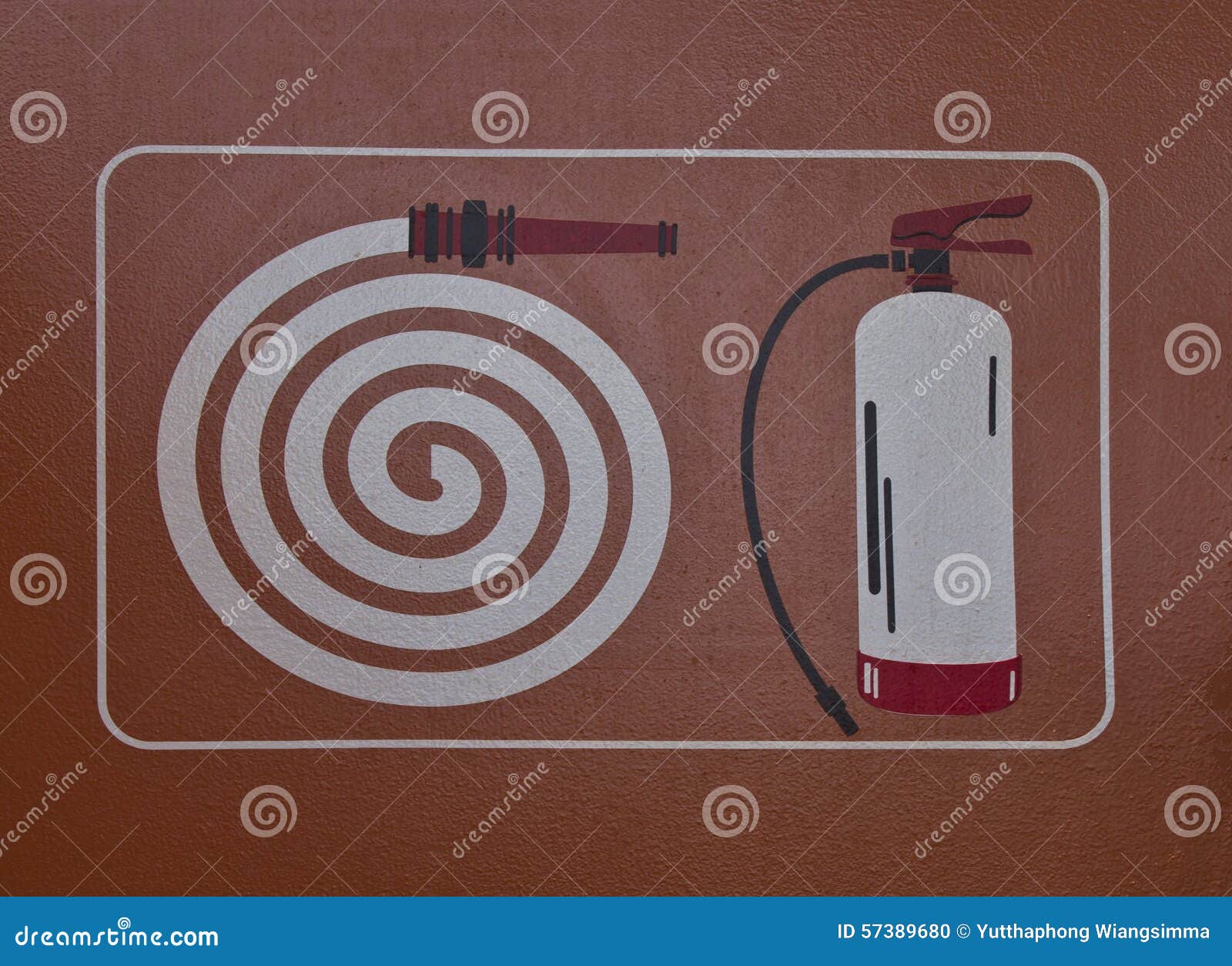 Fire Hose Cabinet Symbol Royalty-Free Stock Image | CartoonDealer.com ...