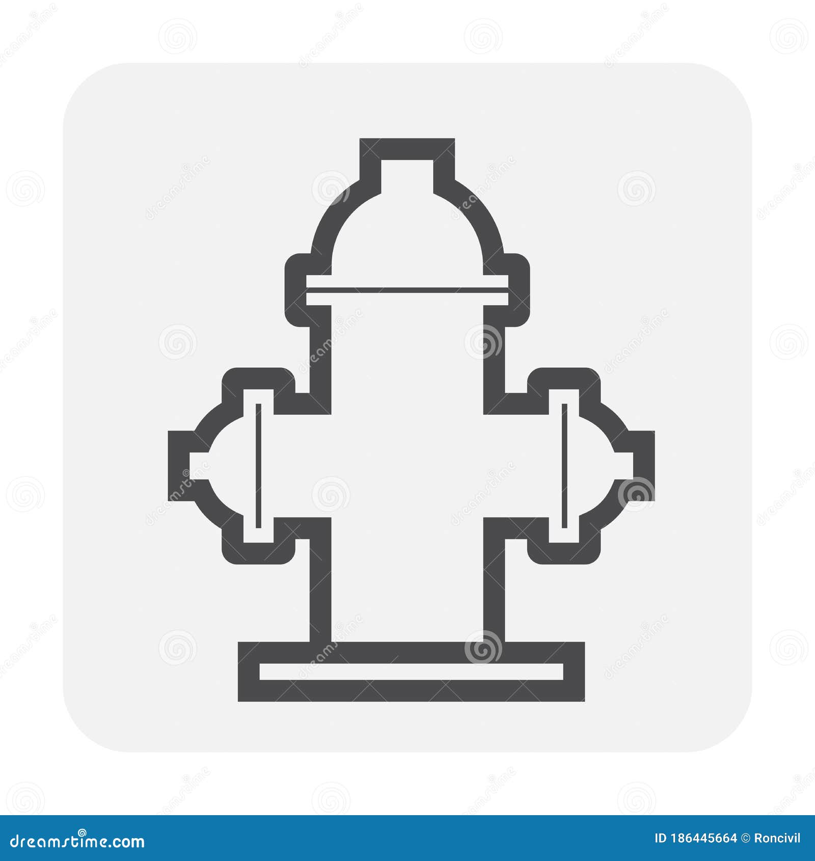 Fire hose icon stock vector. Illustration of pipe, safety - 186445664