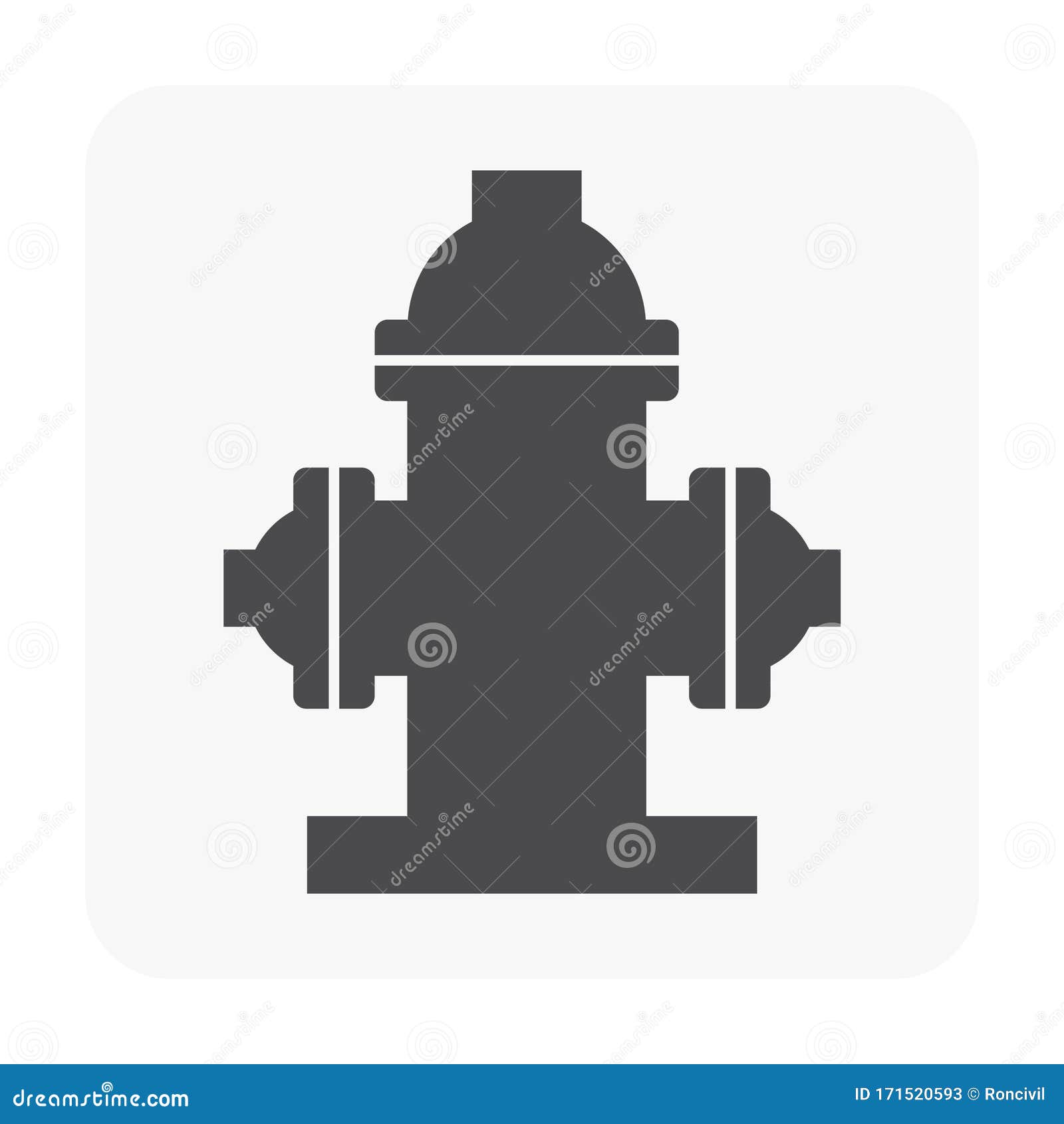 Fire hose pipe icon stock vector. Illustration of water - 171520593