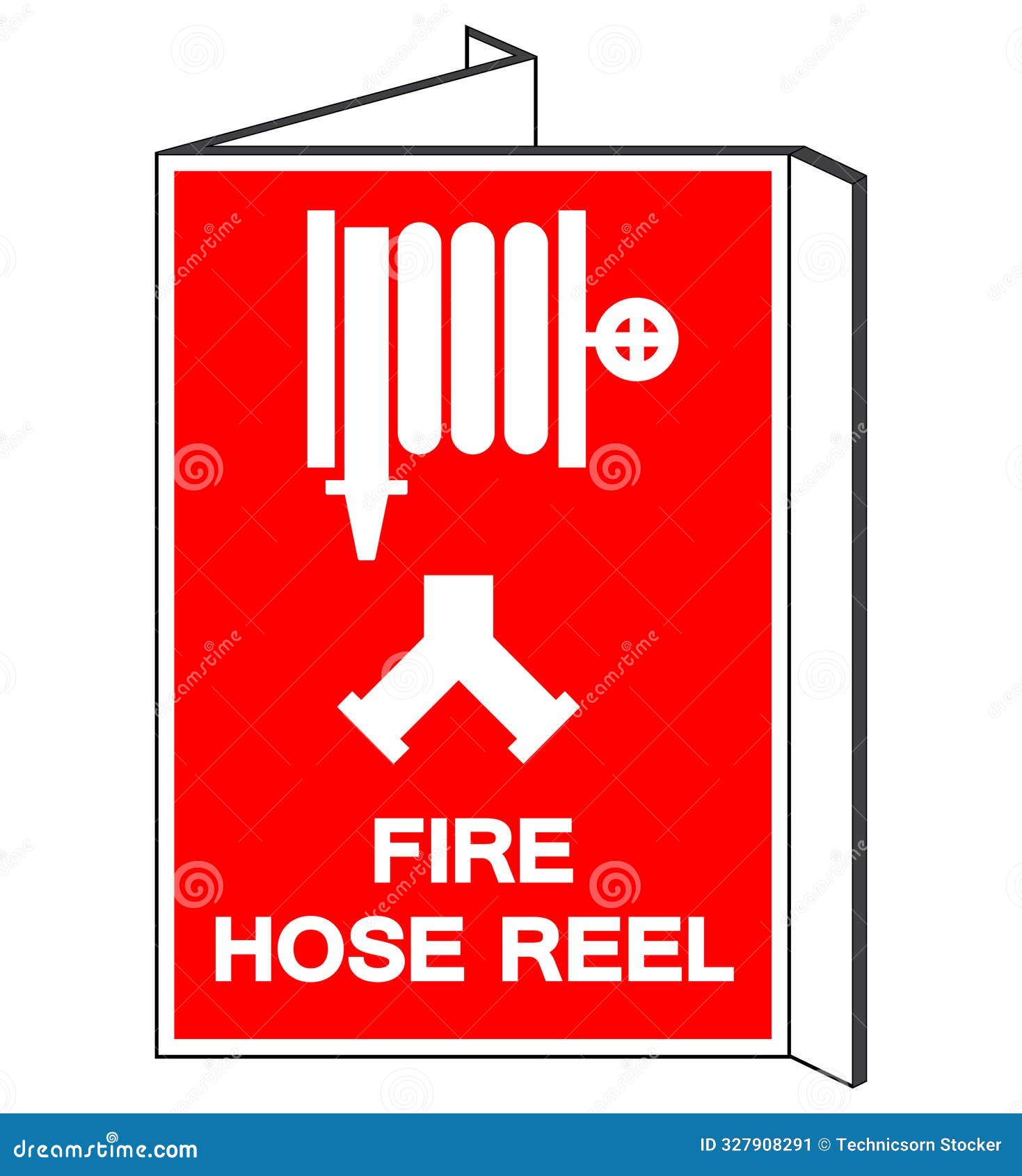 Fire Hose Reel Symbol Sign, Vector Illustration, Isolate on White ...