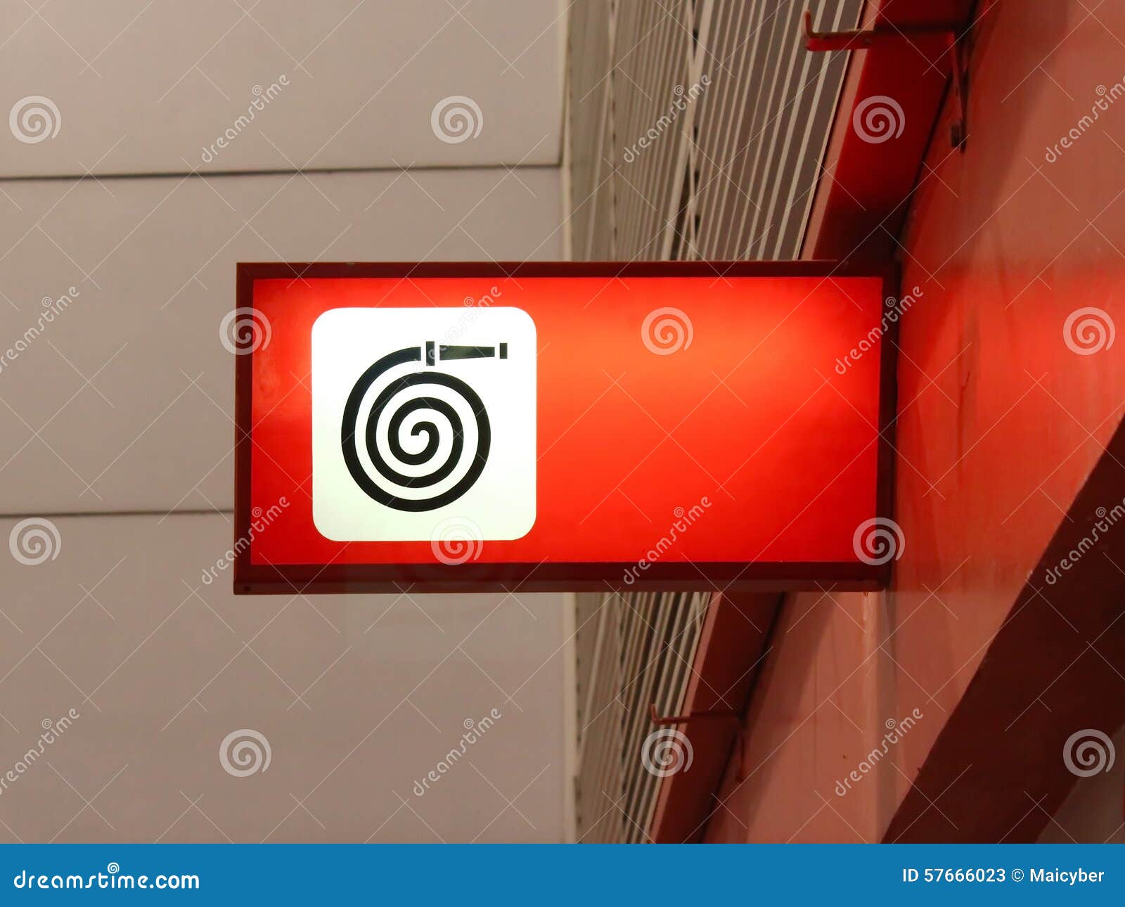 Fire Hose Sign stock image. Image of caution, hose, dangerous - 57666023