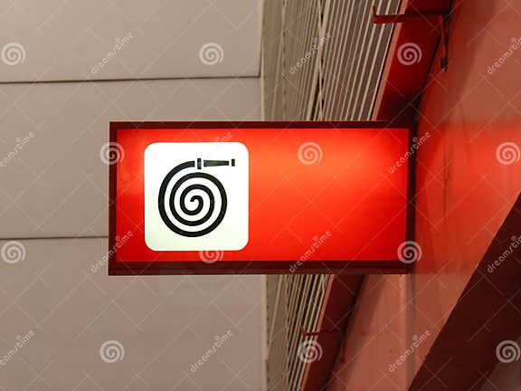 Fire Hose Sign stock image. Image of caution, hose, dangerous - 57666023