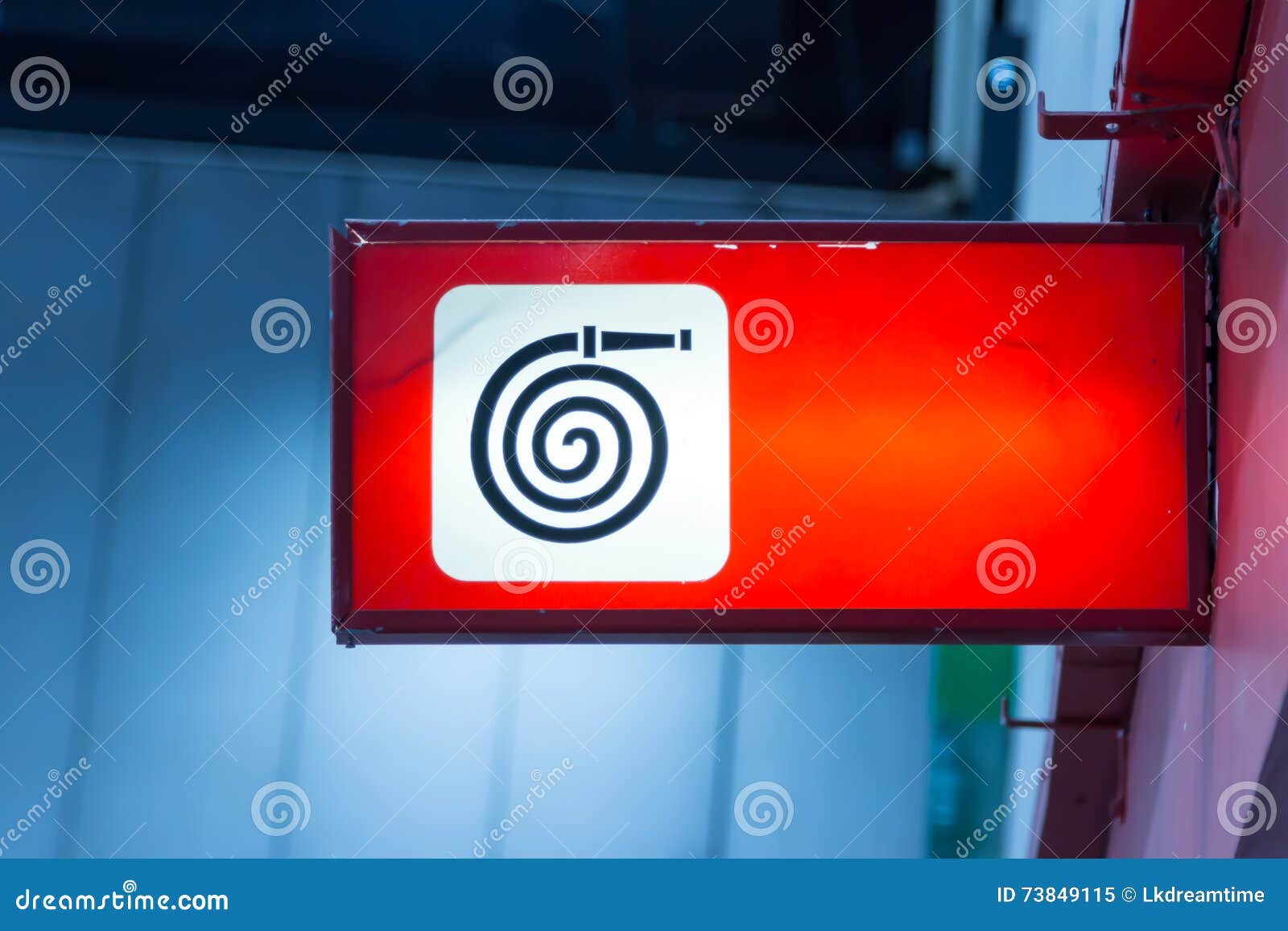 The fire hose signs. stock image. Image of security, icon - 73849115