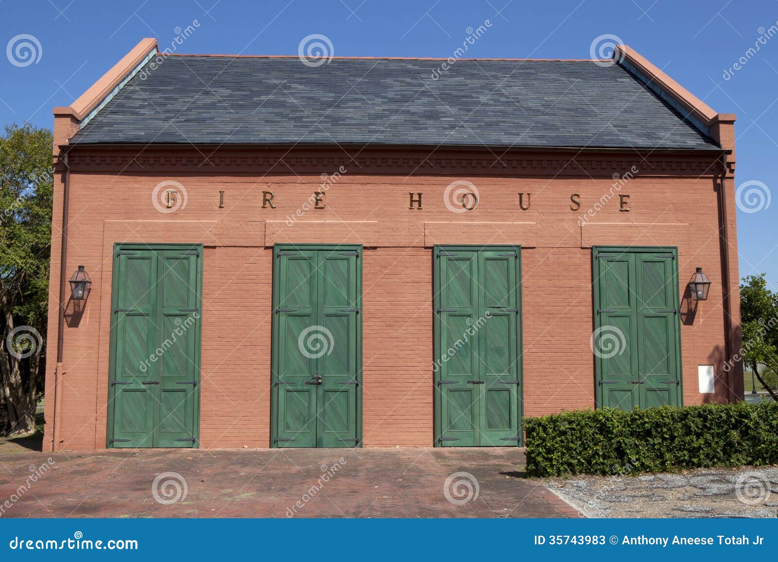 Fire House stock image. Image of wooden, building, firehouse - 35743983