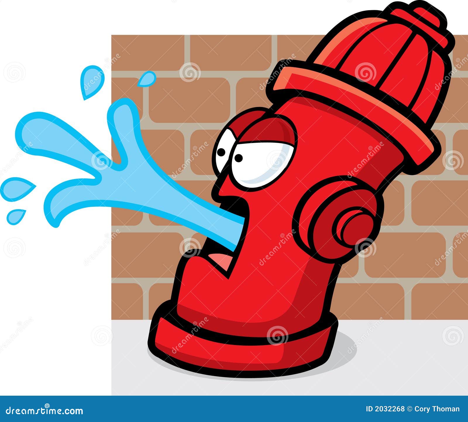 Fire Hydrant stock vector. Illustration of water, wall - 2032268