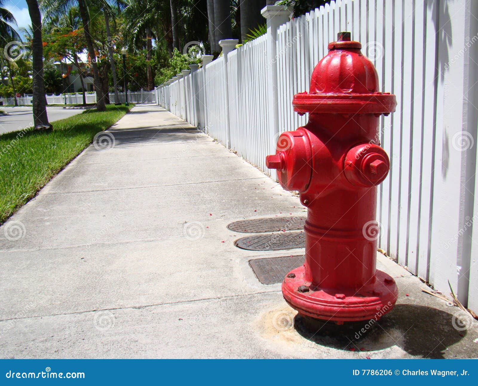 Fire Hydrant stock photo. Image of hydrant, fence, picket - 7786206