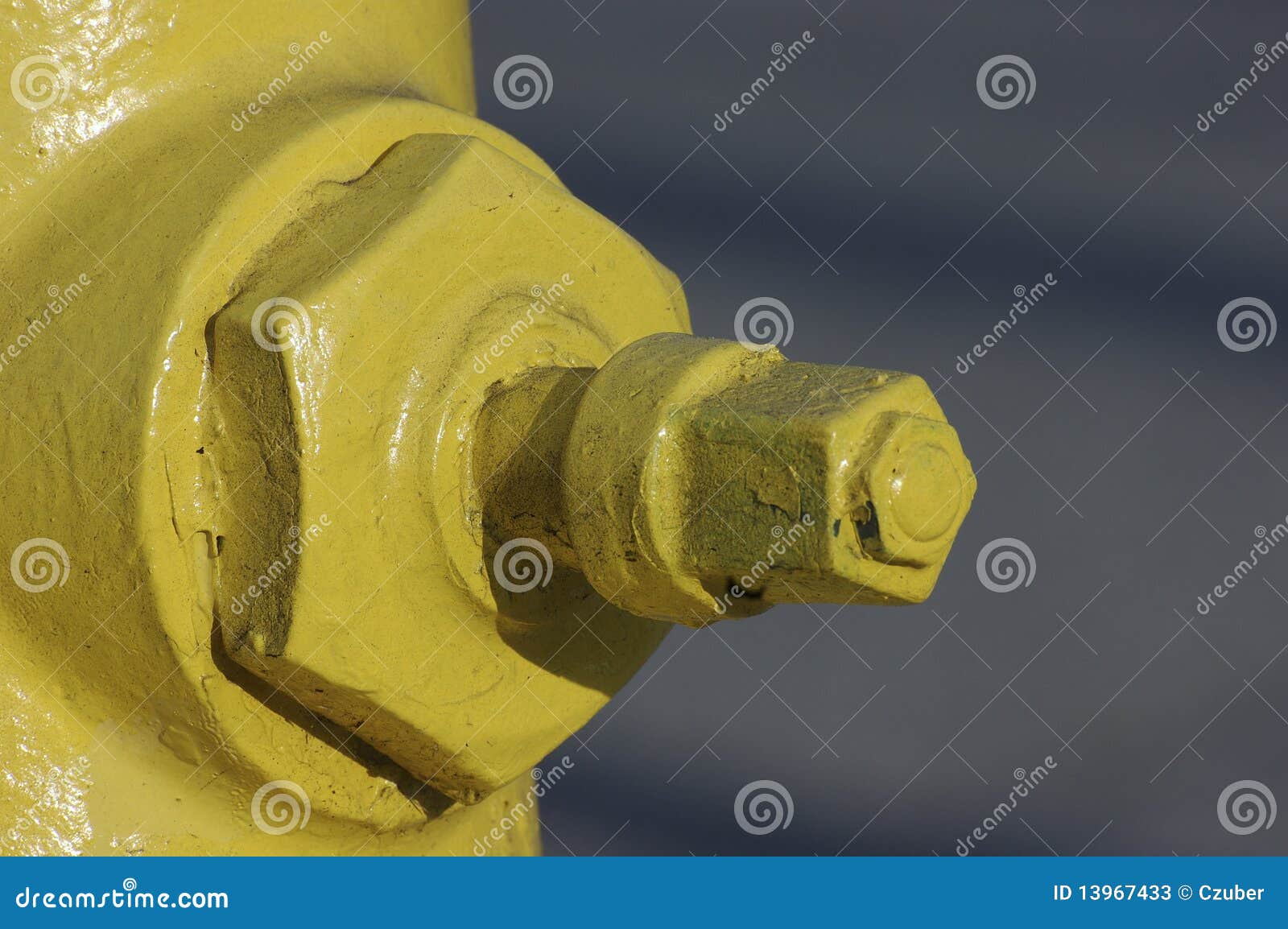 Fire hydrant bolt stock image. Image of closeup, hexagonal - 13967433