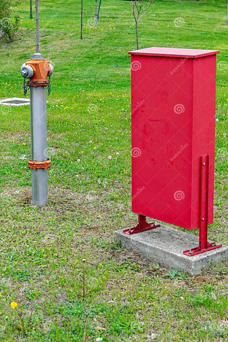 Fire Hydrant Box stock photo. Image of firefighters - 217086390
