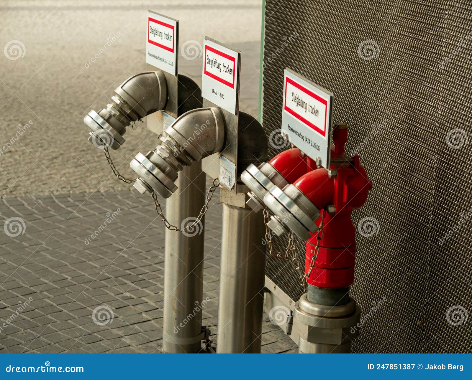Fire Hydrant at the Building. Stock Image - Image of equipment, rescue ...
