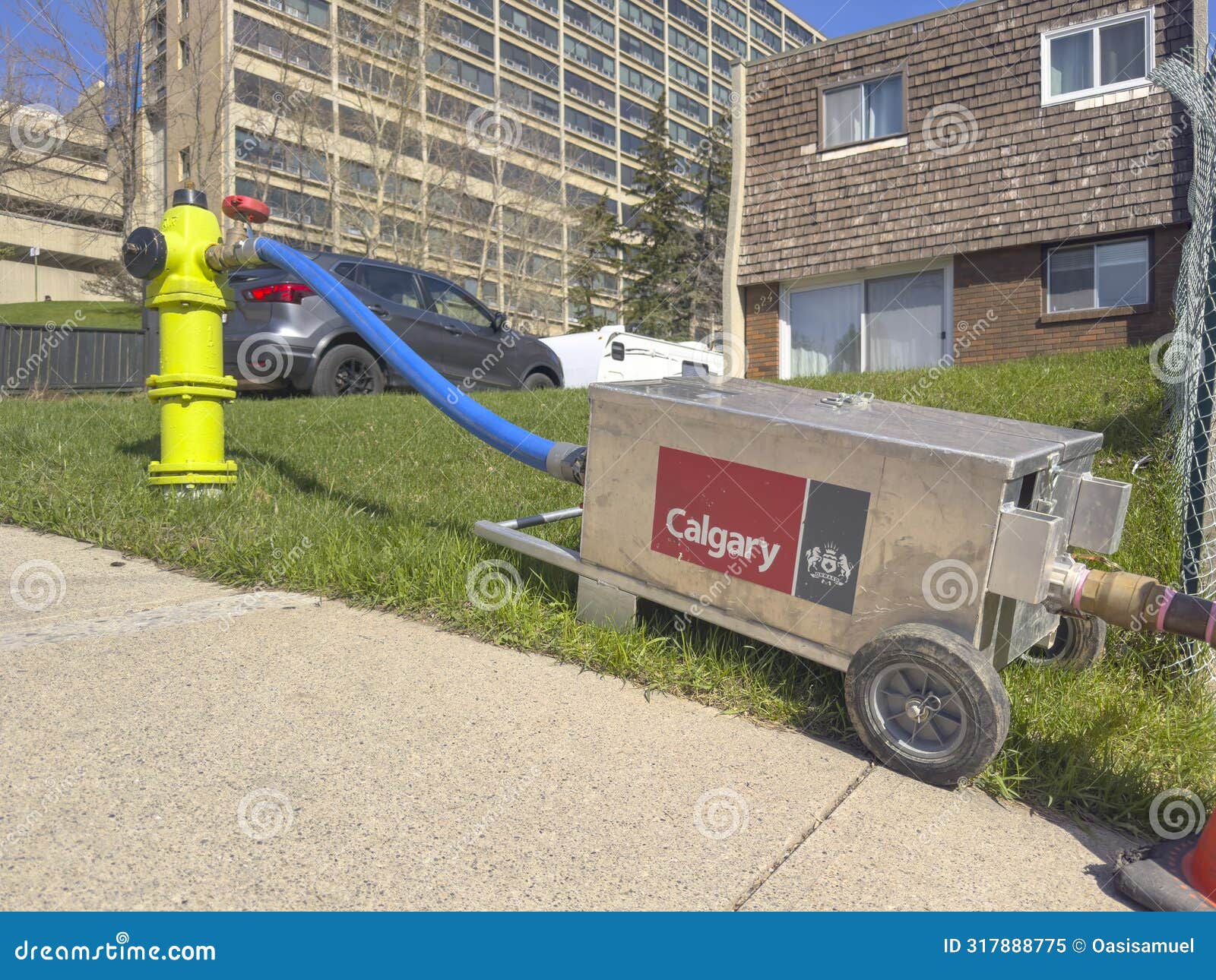 A Fire Hydrant Connected To a City of Calgary Temporary Water Line ...